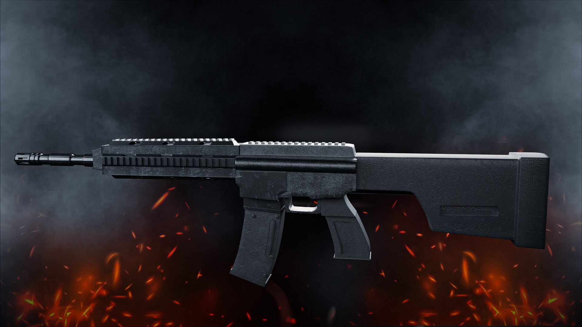 ArtStation - Assault rifle- M416