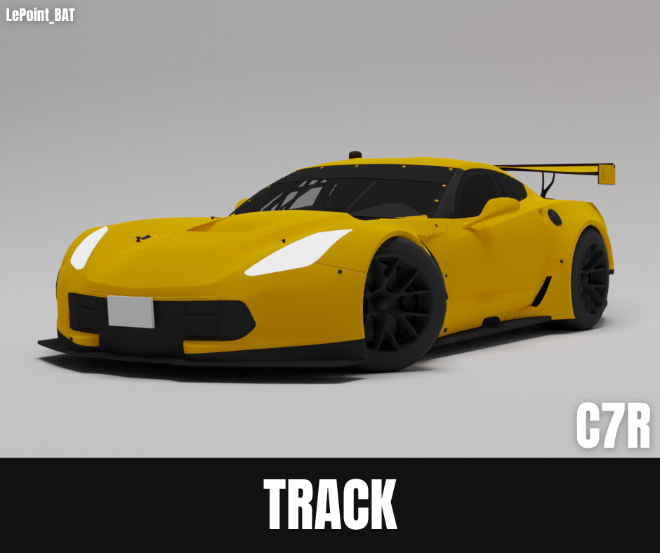 ArtStation - TOON Track : Corvette C7.R