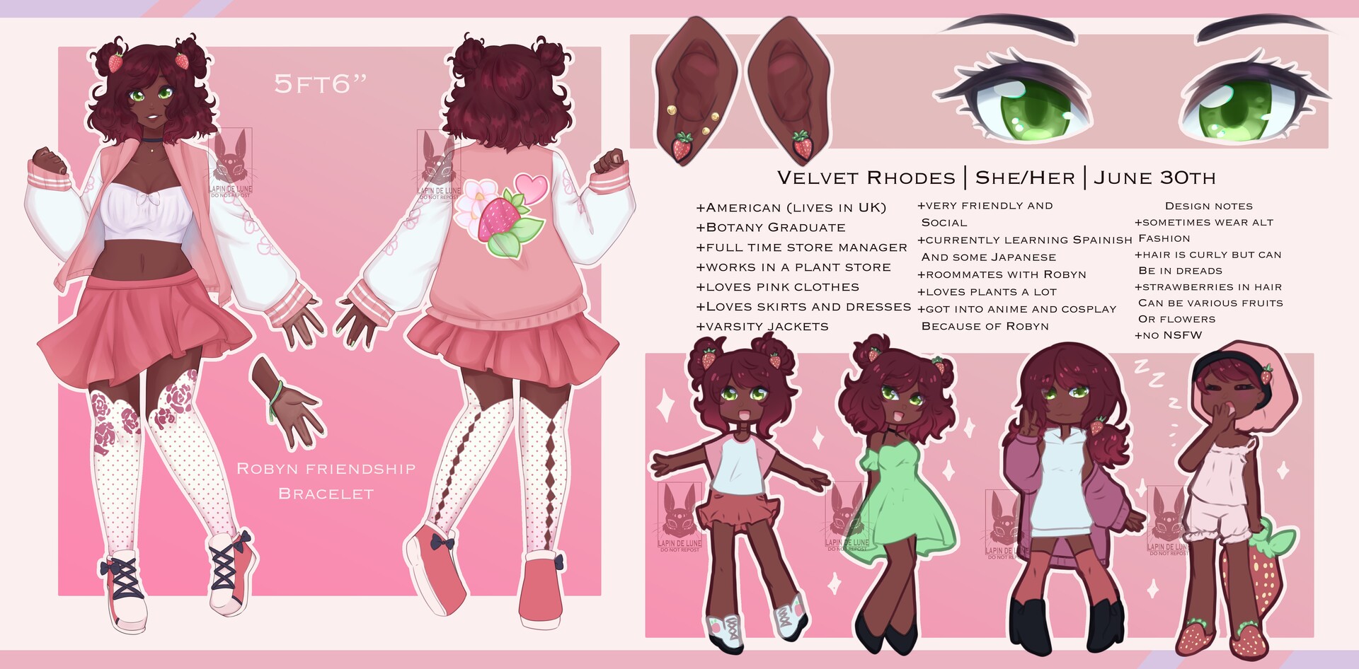 ArtStation - OC - Velvet Reference Sheet