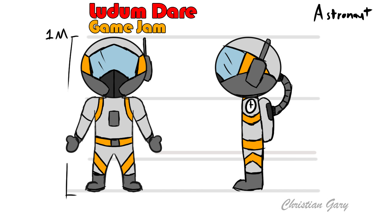 Christian Gary - Astronaut - Solar Flare (Ludum Dare Game Jam Fall 2022)