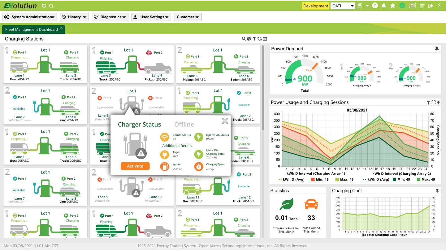 DMGraphicDesign - EV Fleet Management Dashboard
