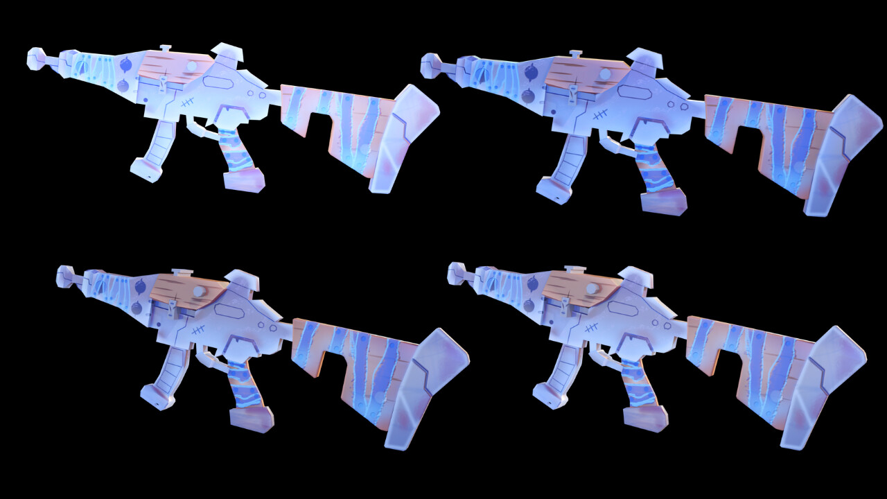 ArtStation - Cartoony stylized gun