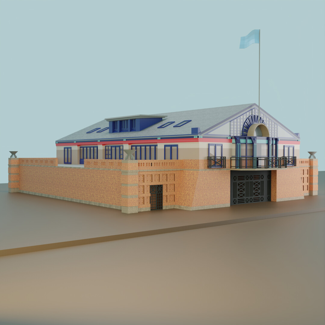 ArtStation - LOW POLY BUILDING DESIGN