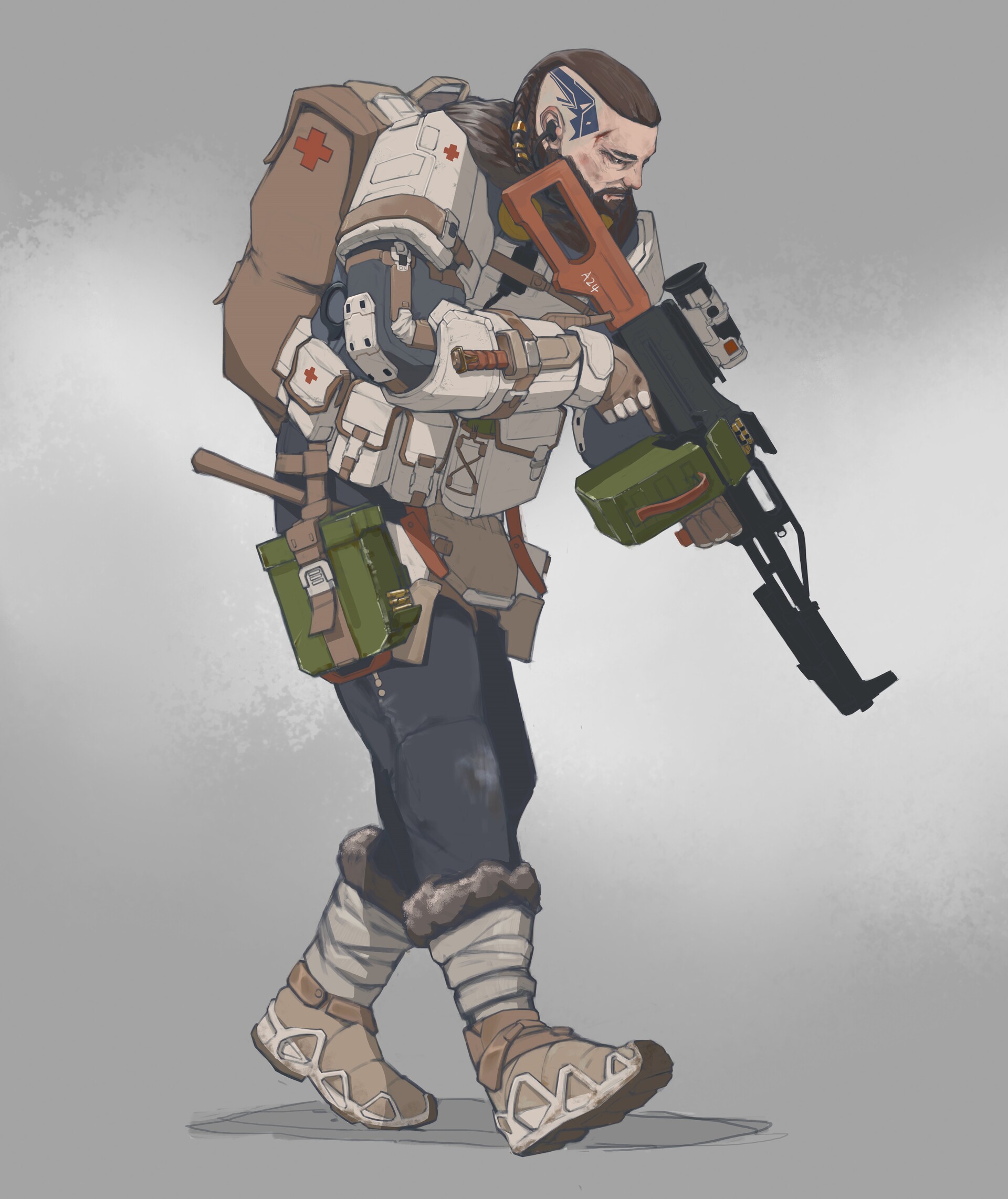 ArtStation - 太空海盗机枪手 Space Pirate Machine gunner