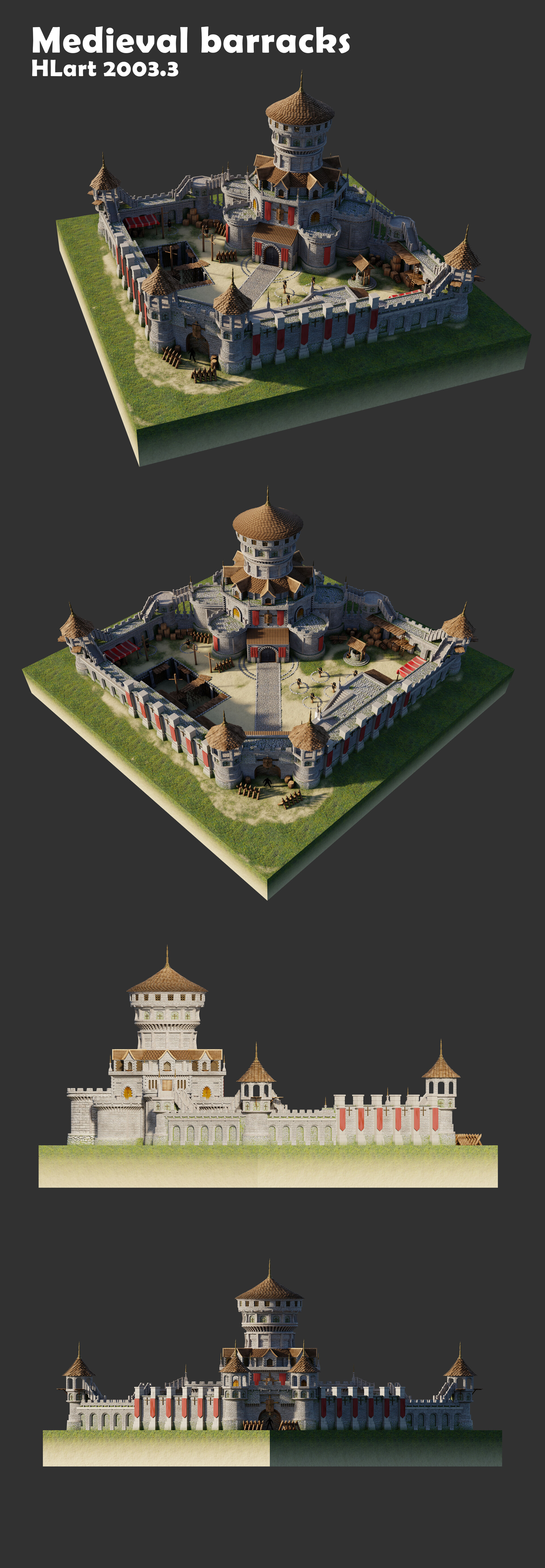 ArtStation - Medieval barracks