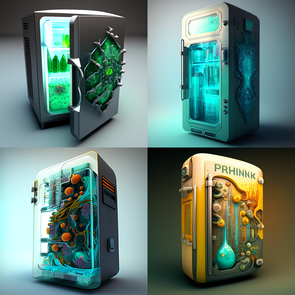 ArtStation - Futuristic fridge
