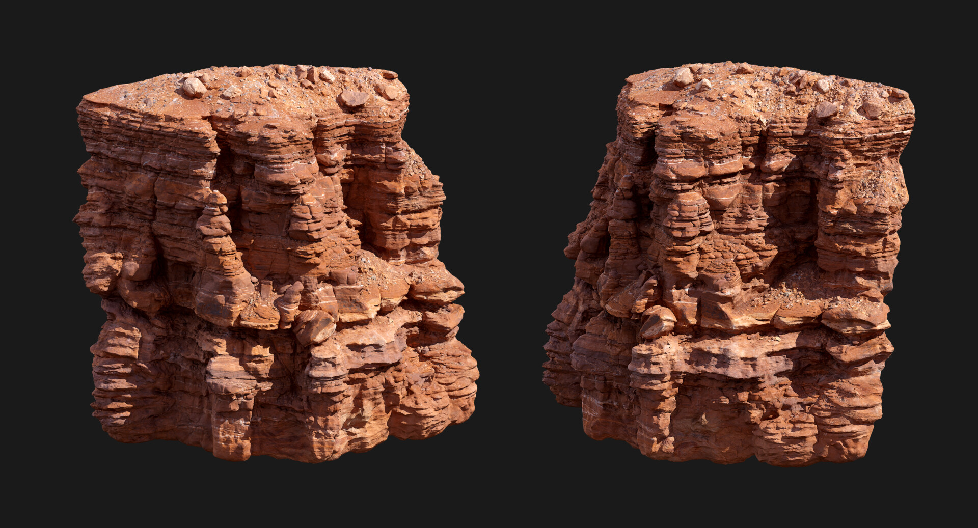 Belén Burgos - Megascans 3D Assets - Massive Canyon Sandstone Cliff