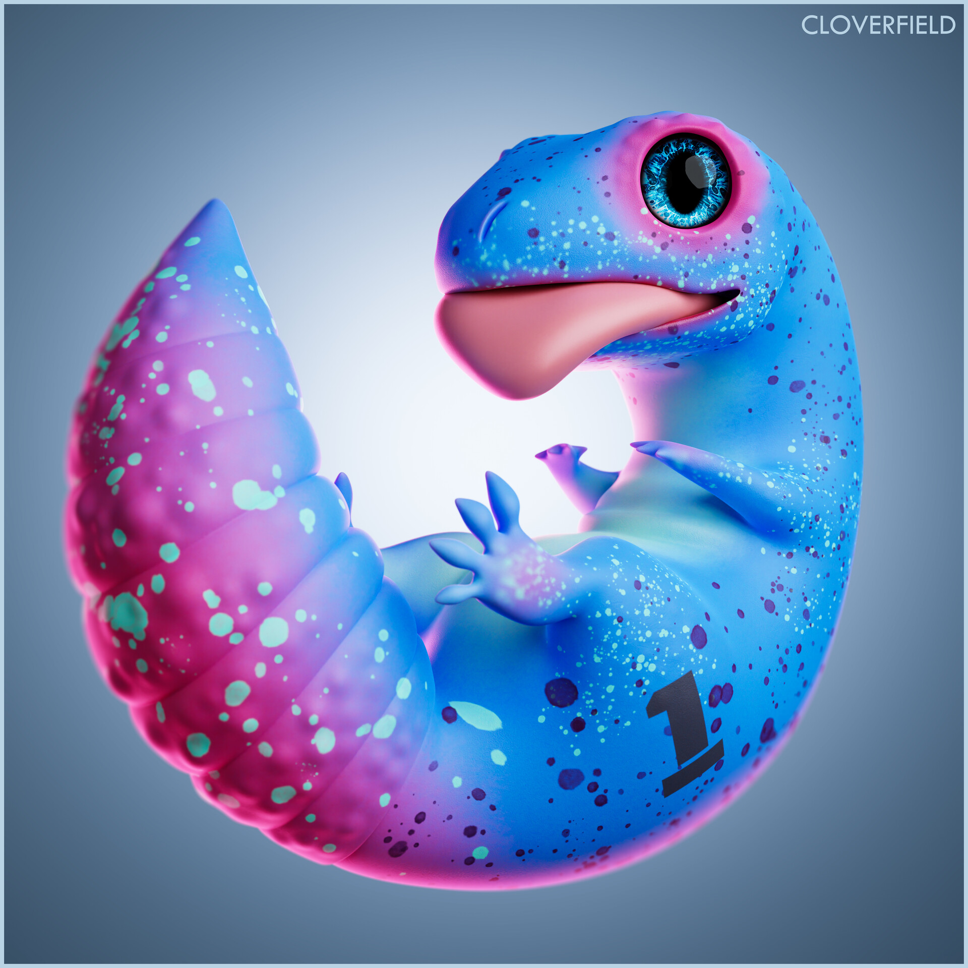ArtStation - Gecko :3 (Blue)