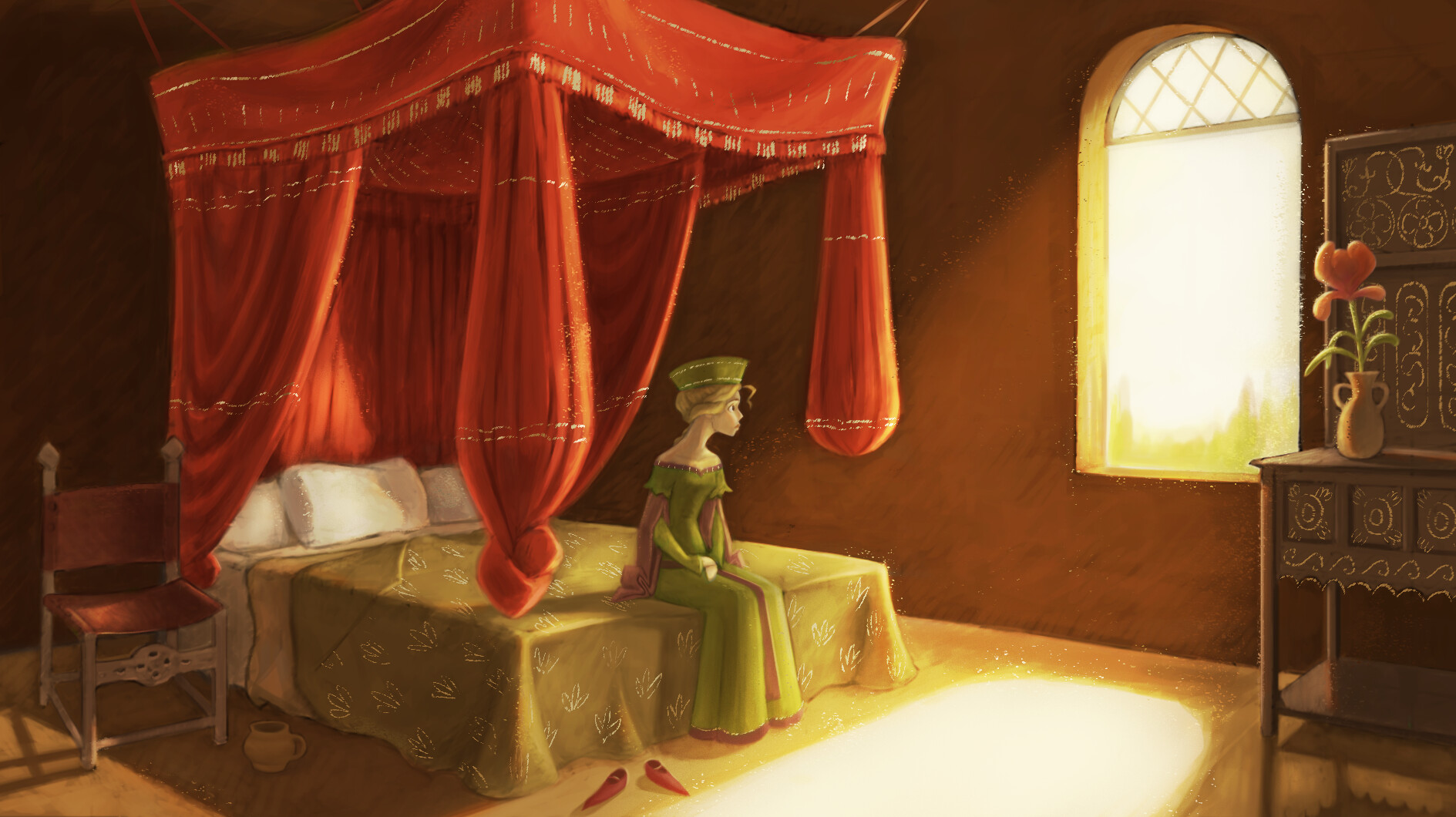 ArtStation - princess waiting