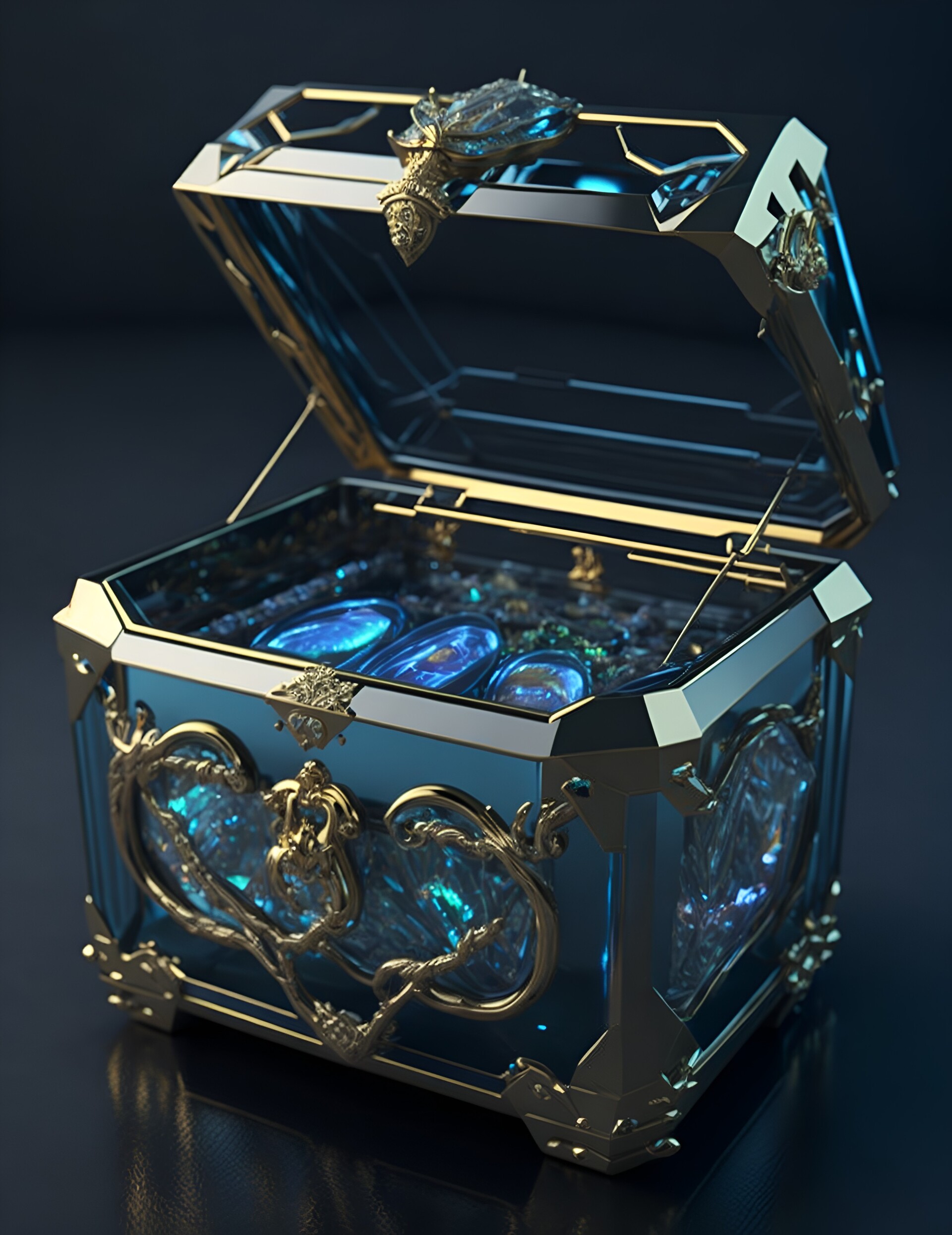 ArtStation - Glass Treasure Boxes