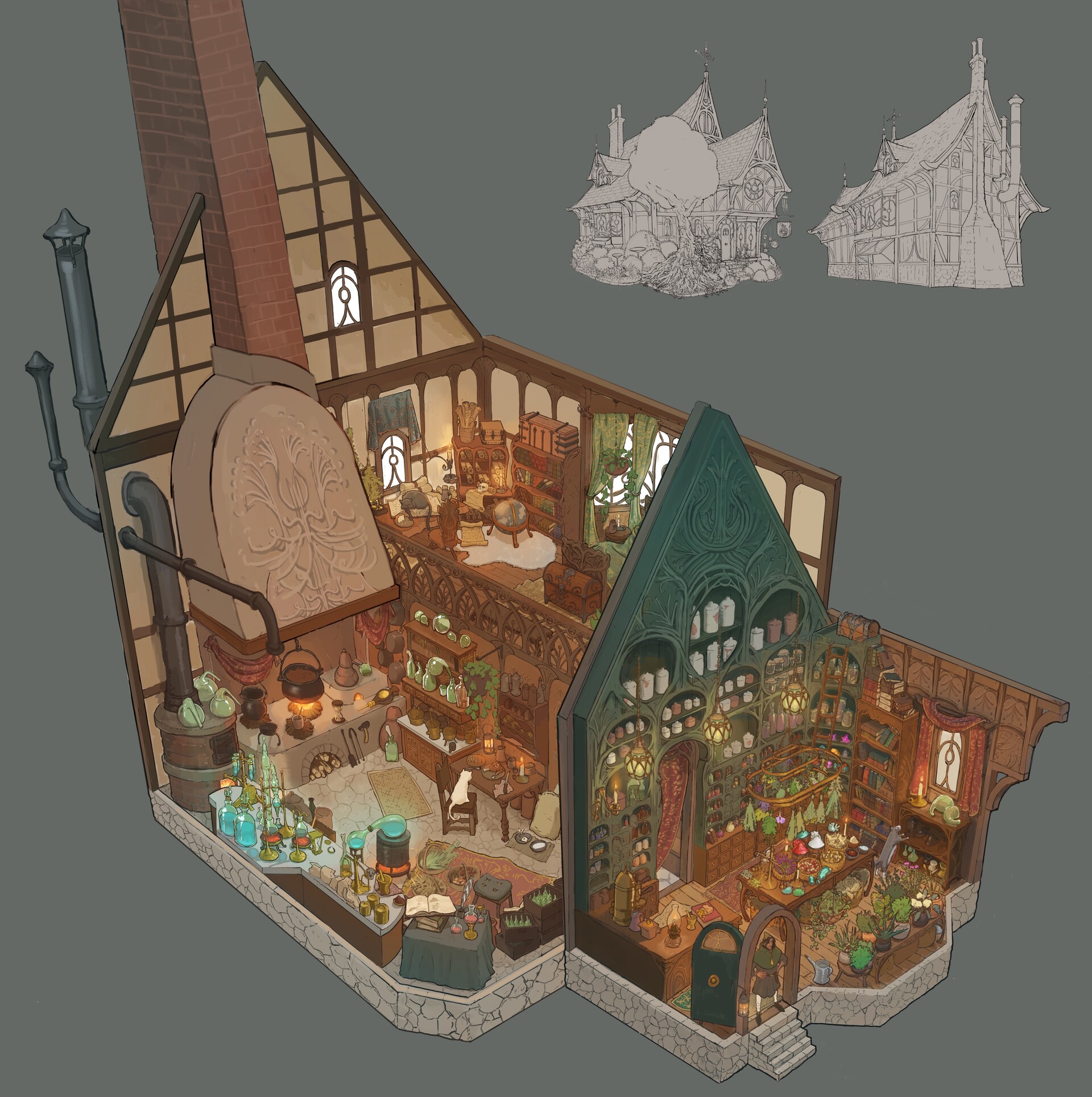 ArtStation - Alchemist Shop Interior
