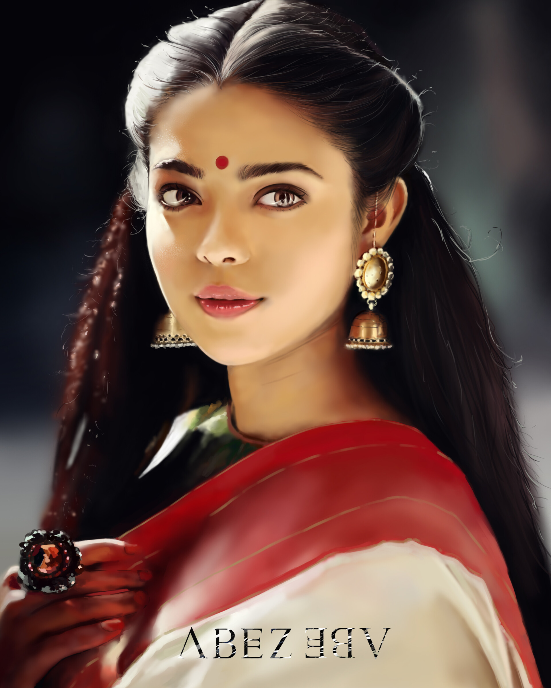 ArtStation - Women in saree