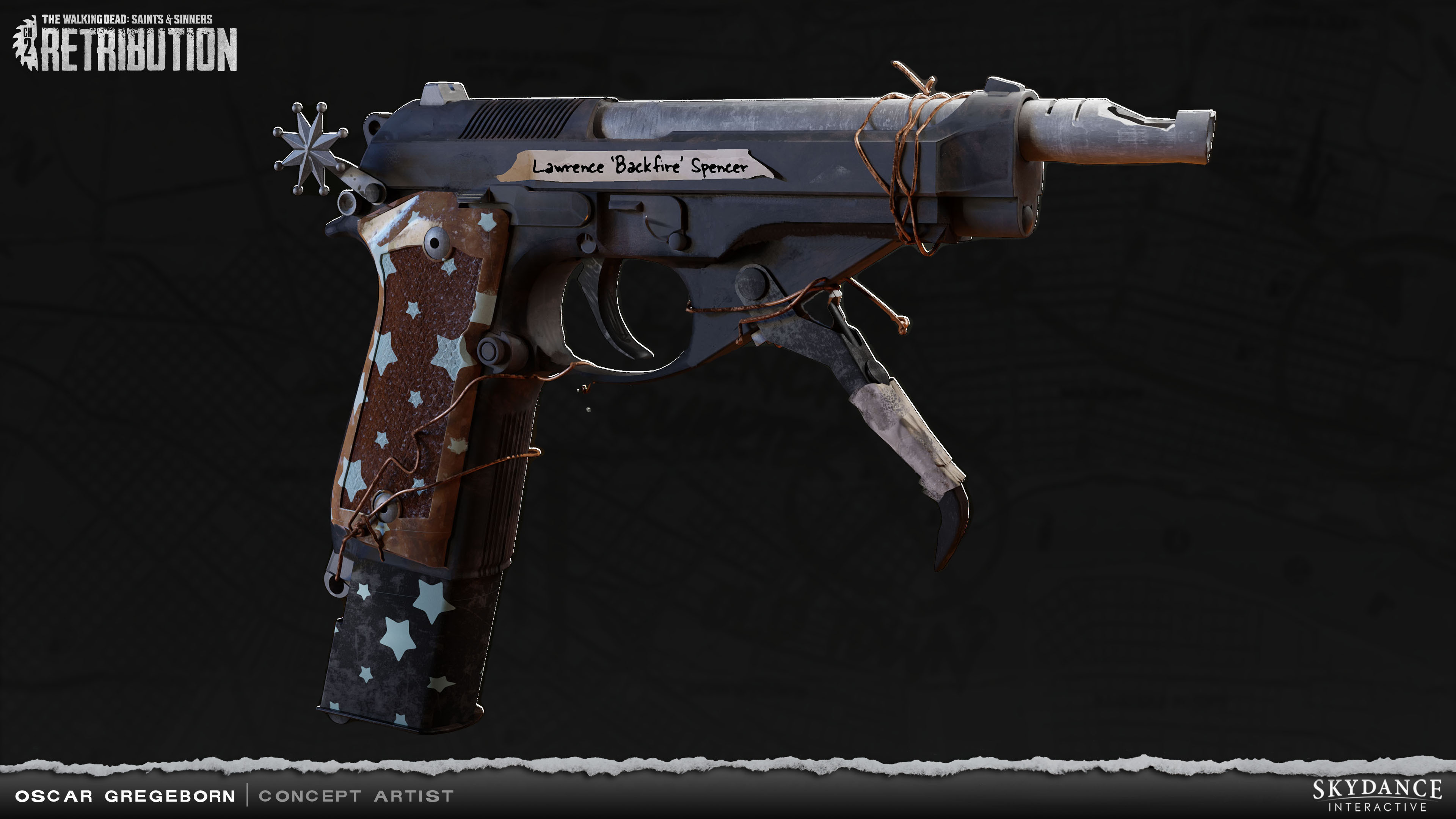 Oscar Gregeborn - The Walking Dead: Saints & Sinners Retribution - Burst Fire Beretta M9