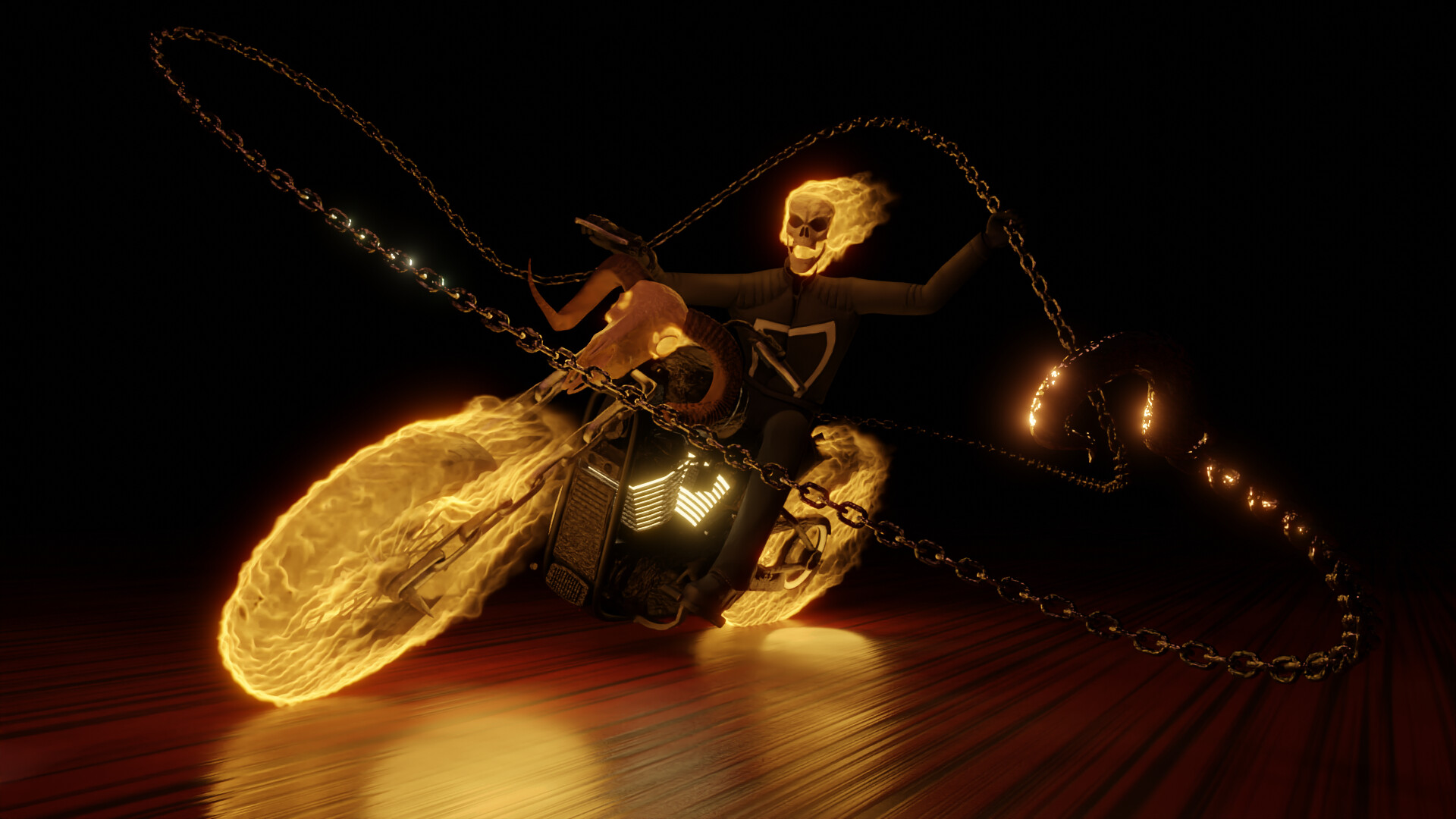 ArtStation - Stylized Ghost Rider