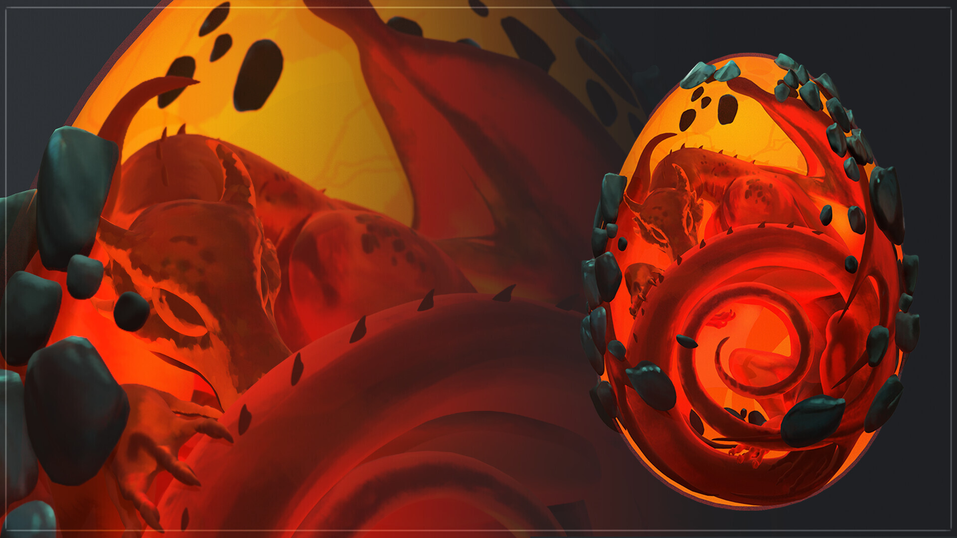 ArtStation - Fire Dragon Egg Stylized Prop