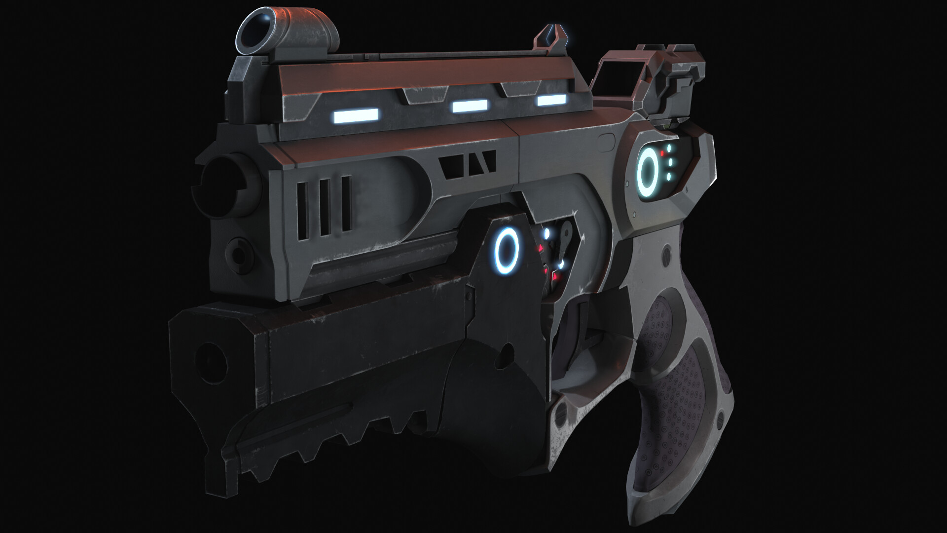 Hermes Giacomelli - Nova gun 3d modeling