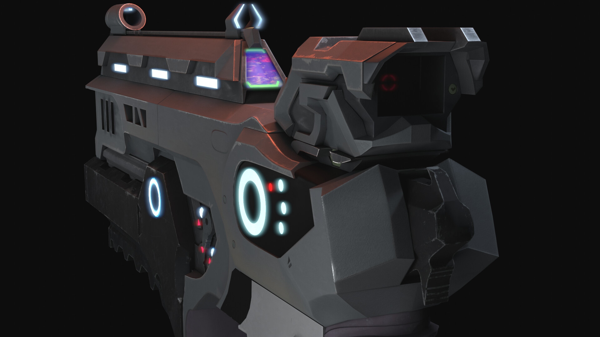 Hermes Giacomelli - Nova gun 3d modeling