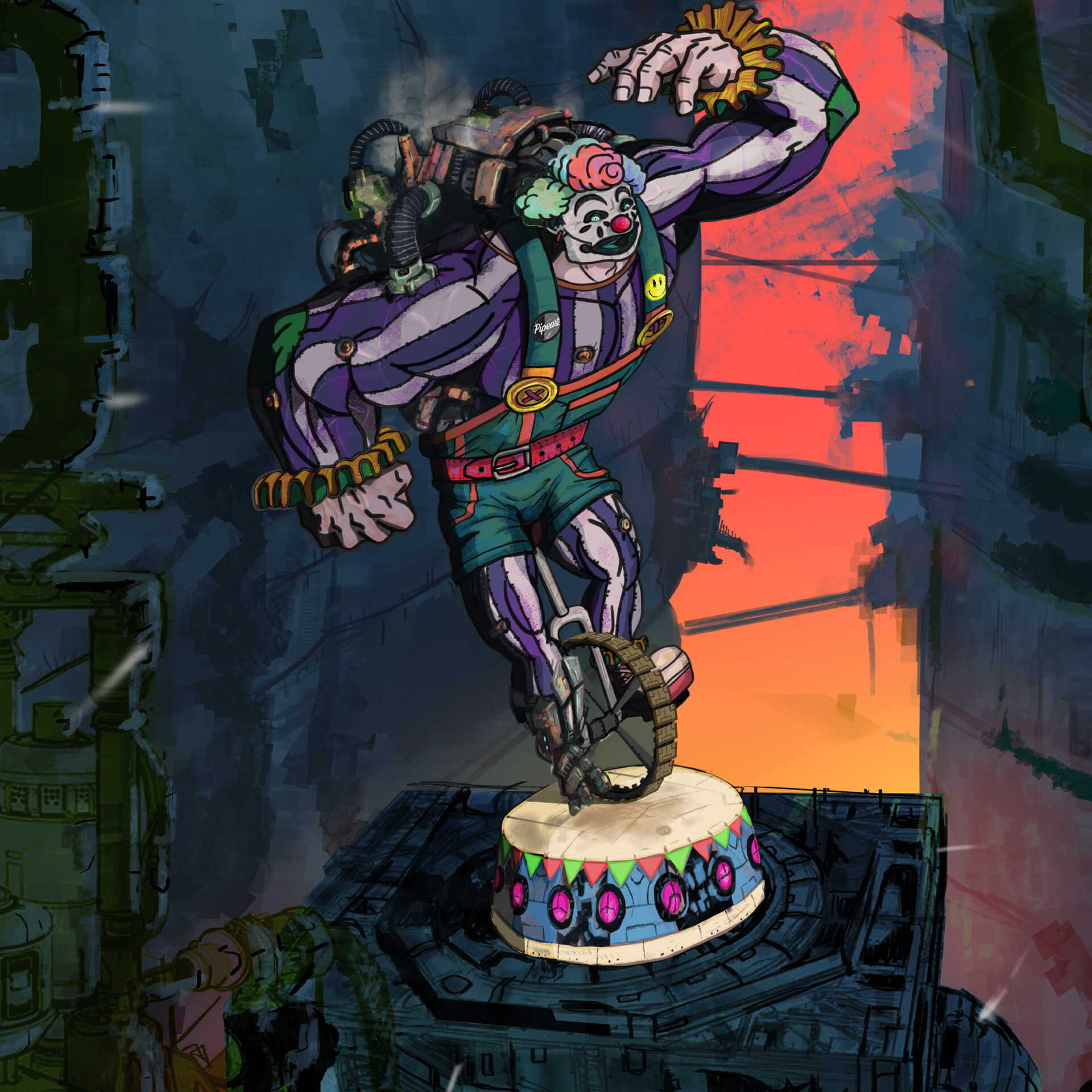 Felipe Barrios - Funny Cyborg Clown