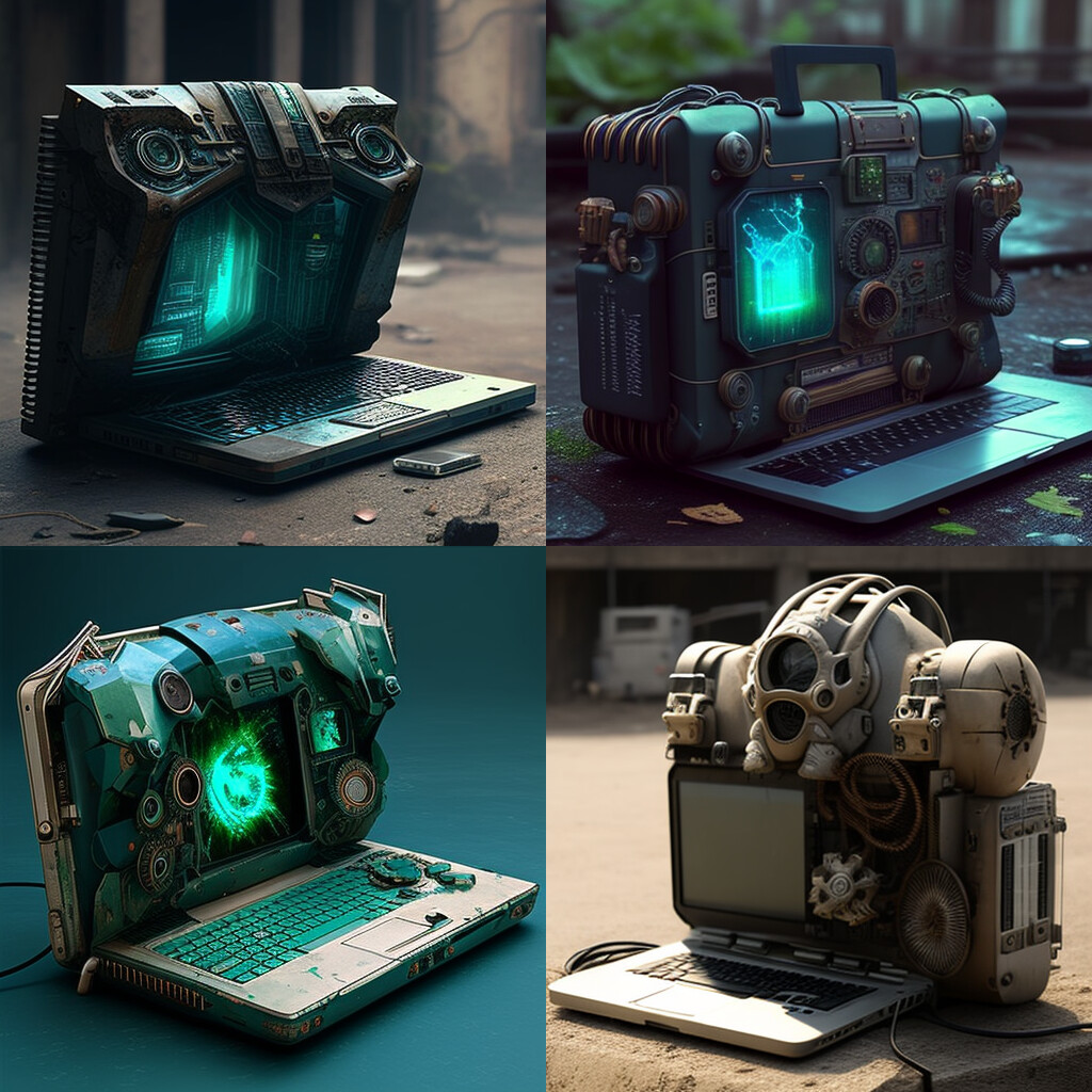 ArtStation - Futuristic laptop