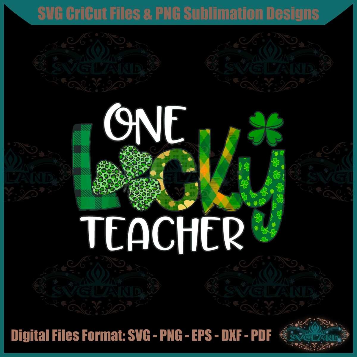 ArtStation - Shamrock One Lucky Teacher St Patrick’s Day School Svg