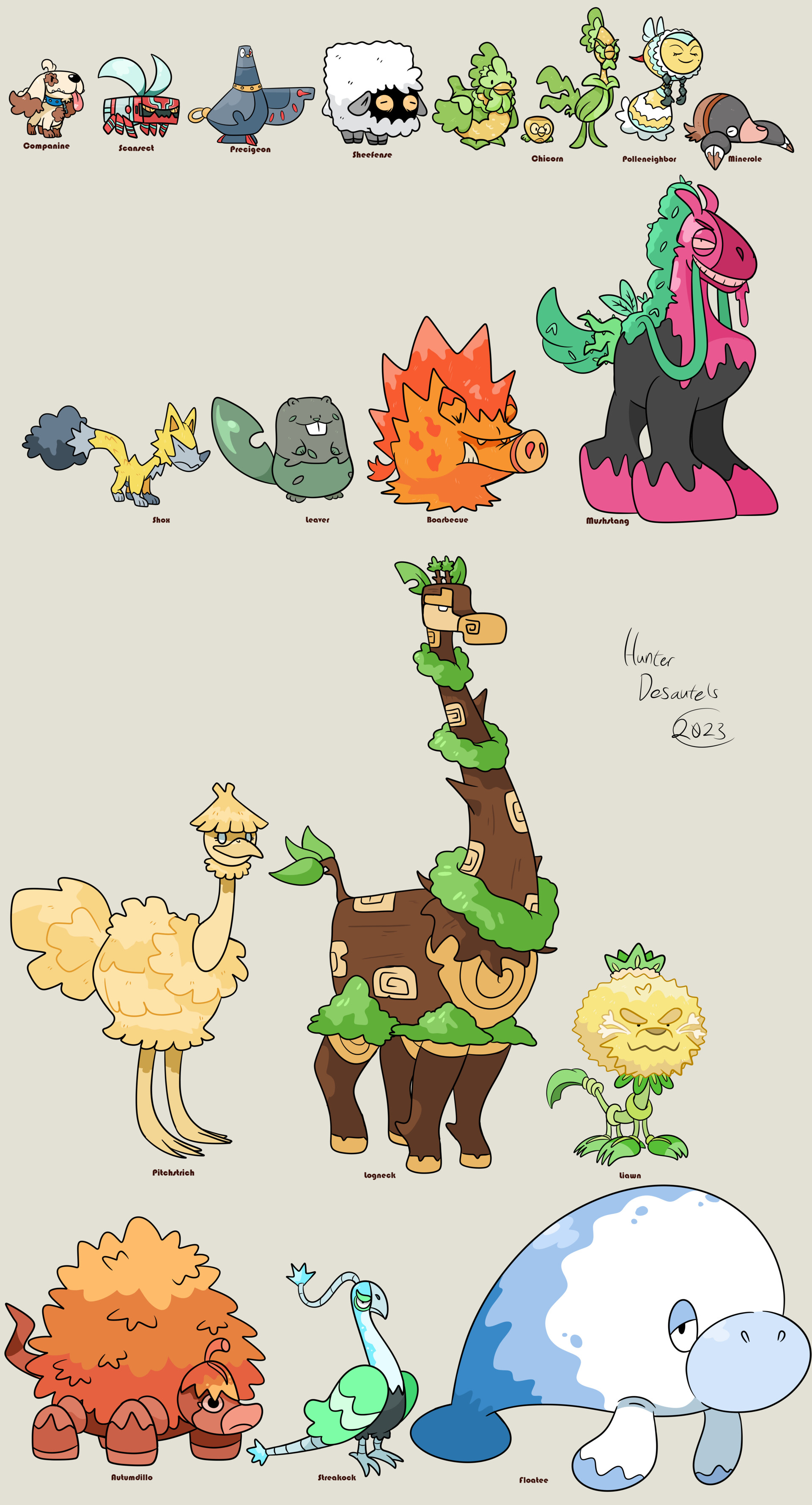 ArtStation - Size Chart: Critters