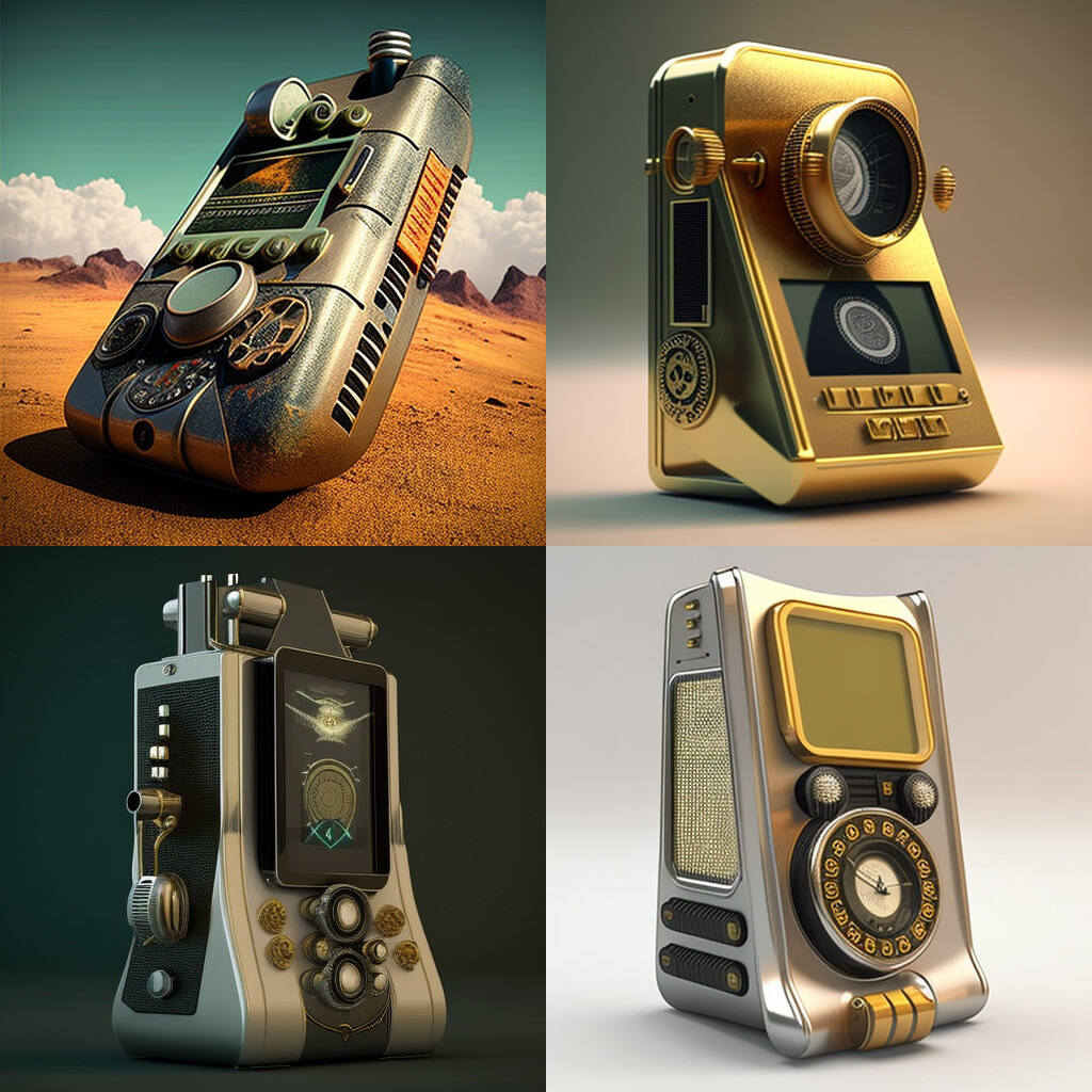 ArtStation - Retrofuturistic smartphone