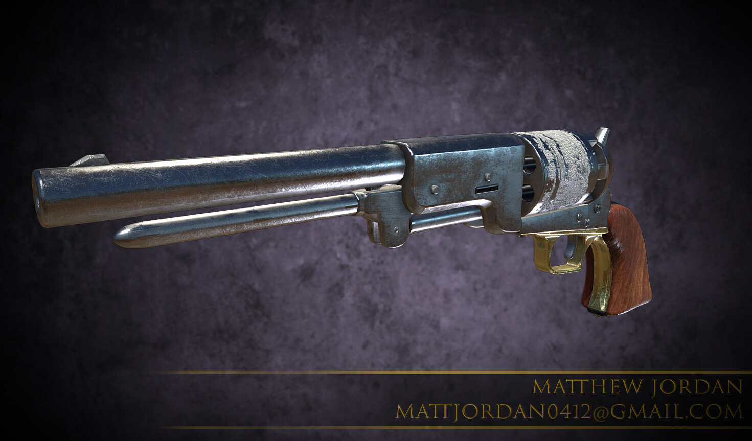 ArtStation - Project Breakdown: Colt Walker Pistol