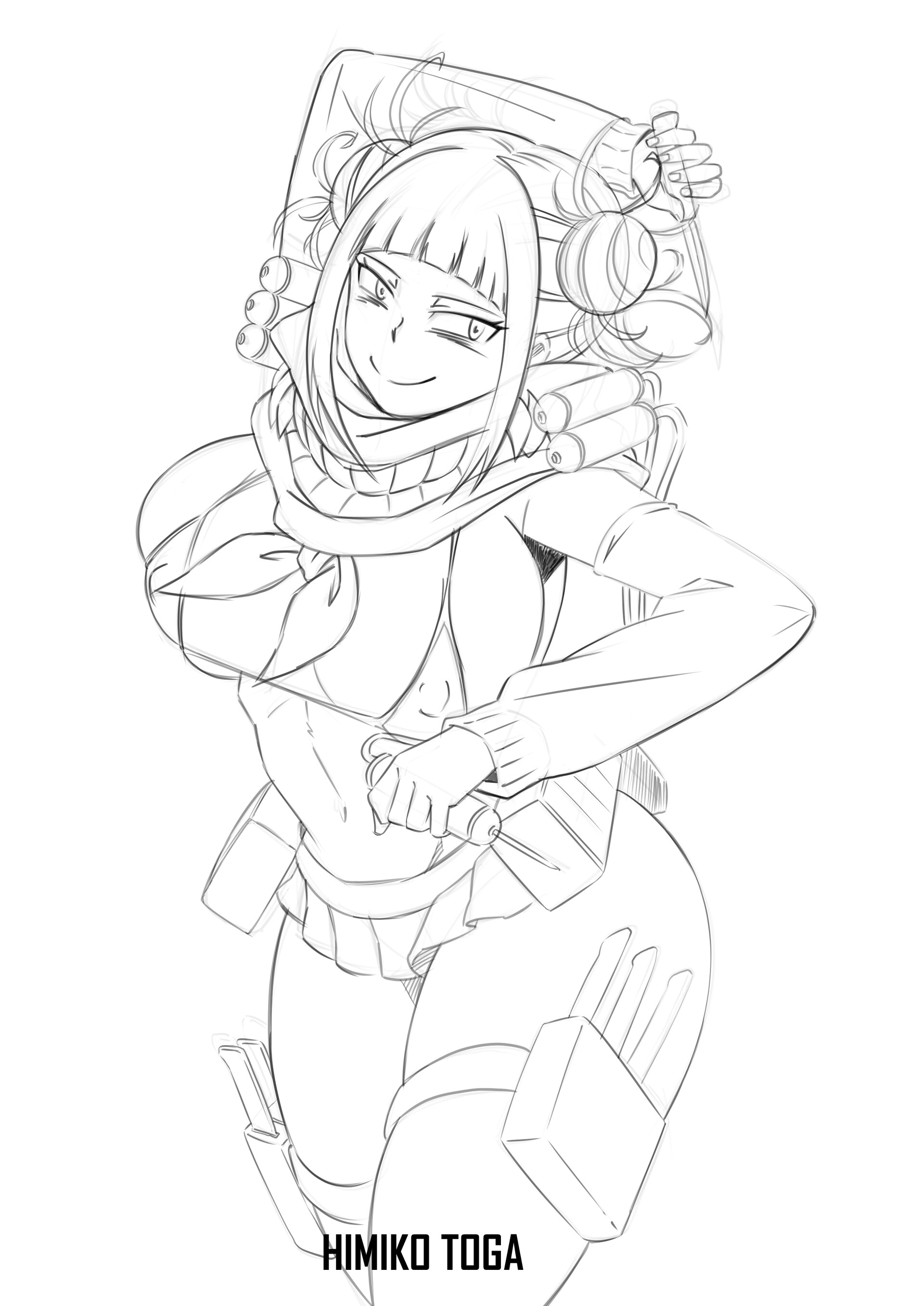 himiko toga coloring pages