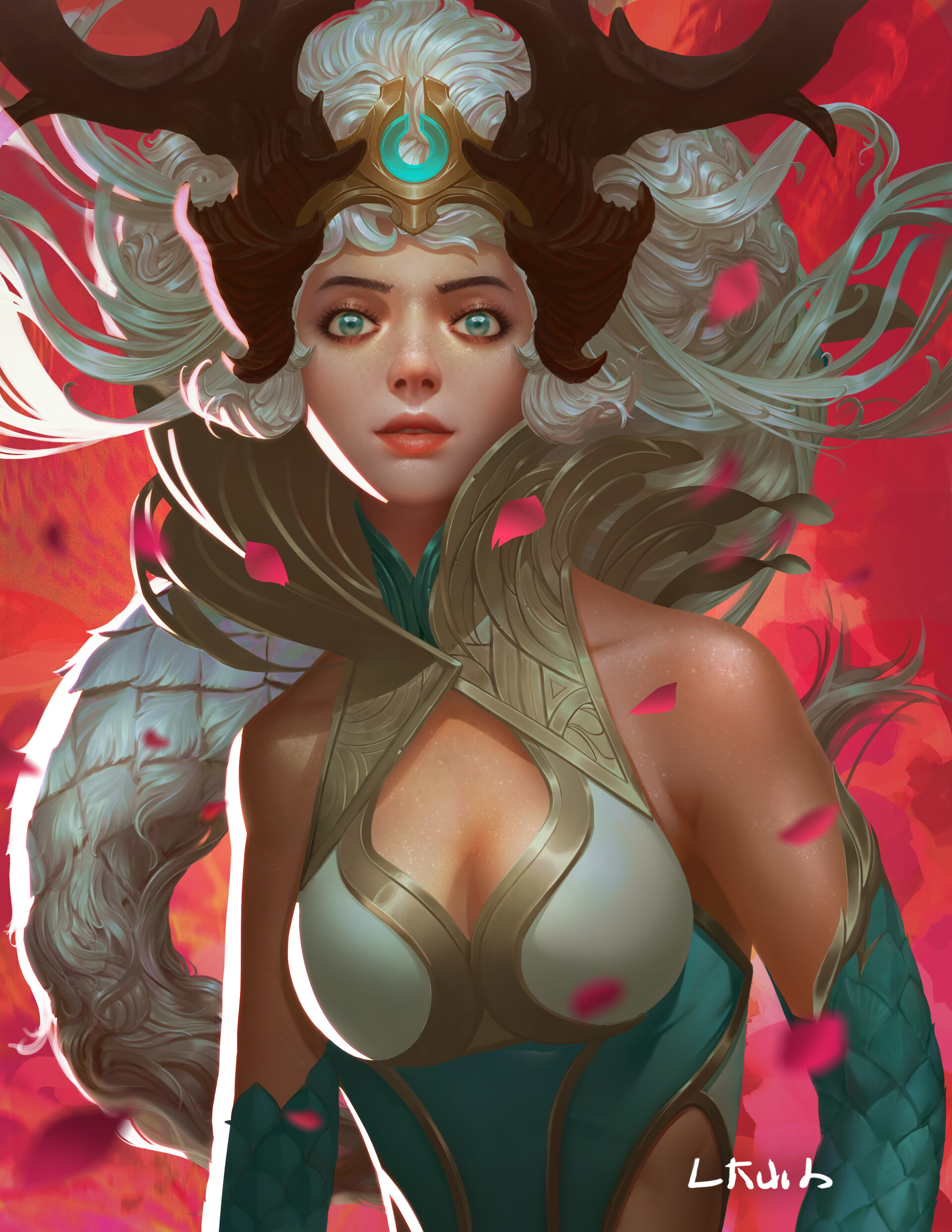 ArtStation - Dragon girl