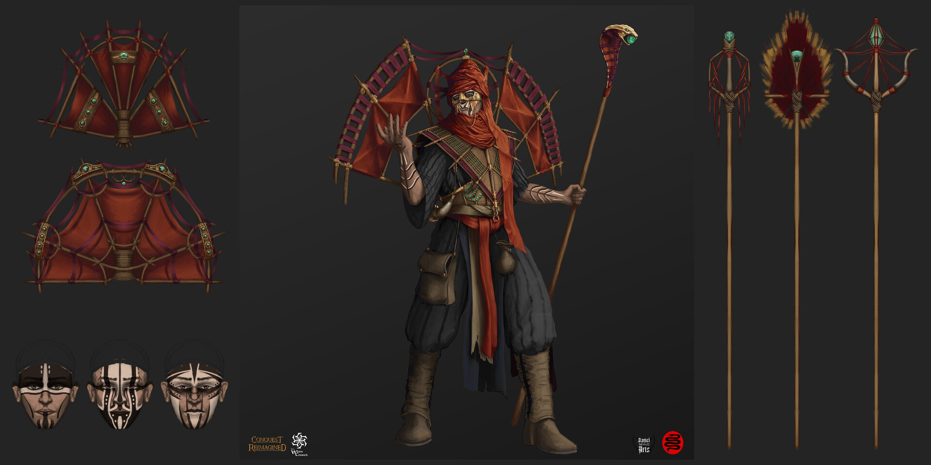 Daniel Perez - Haradrim Mage and Props - Lotr Conquest Reimagined