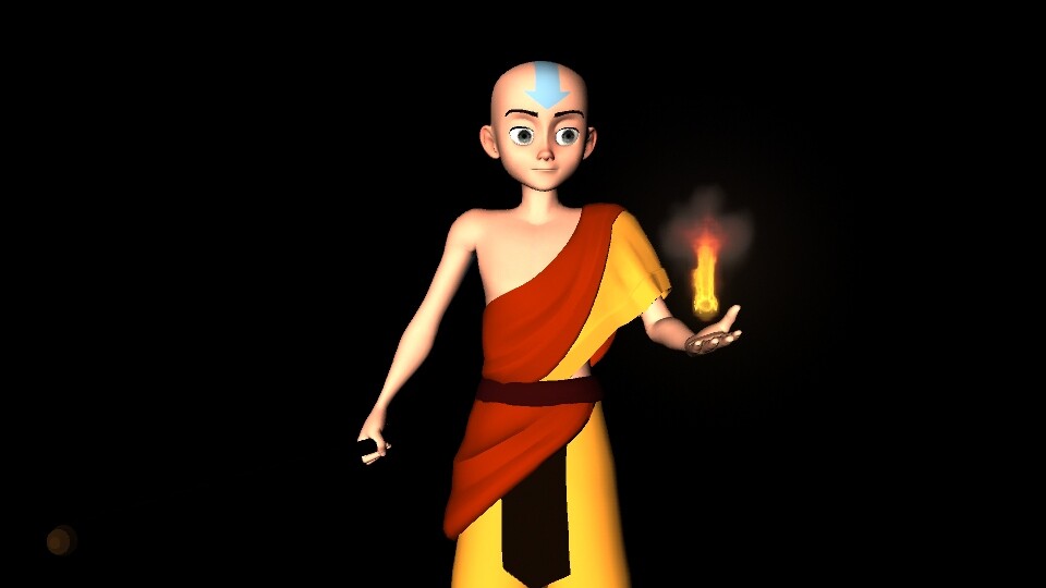 ArtStation - Avatar Aang Fire Bender Version