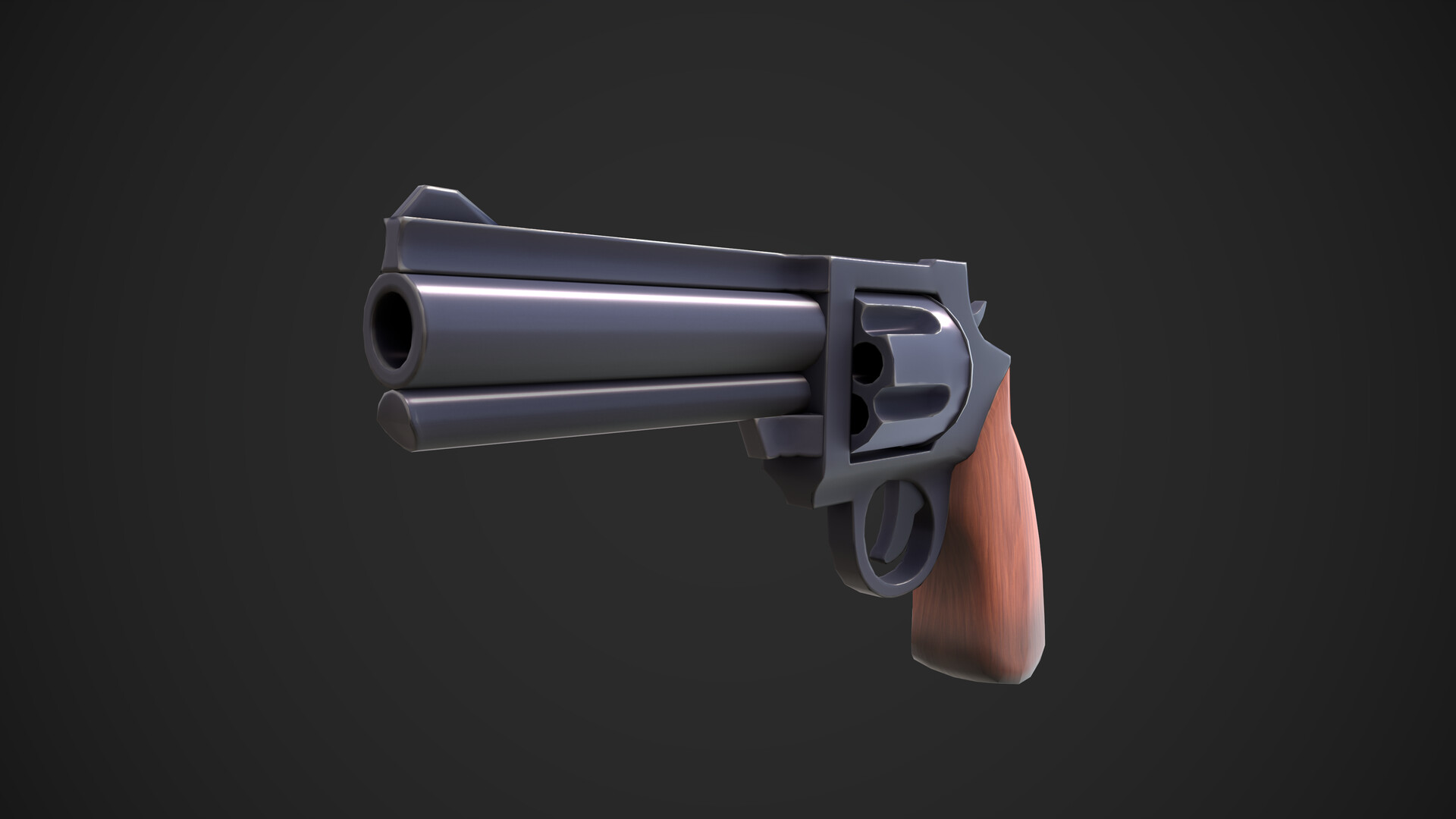 ArtStation - stylized revolver