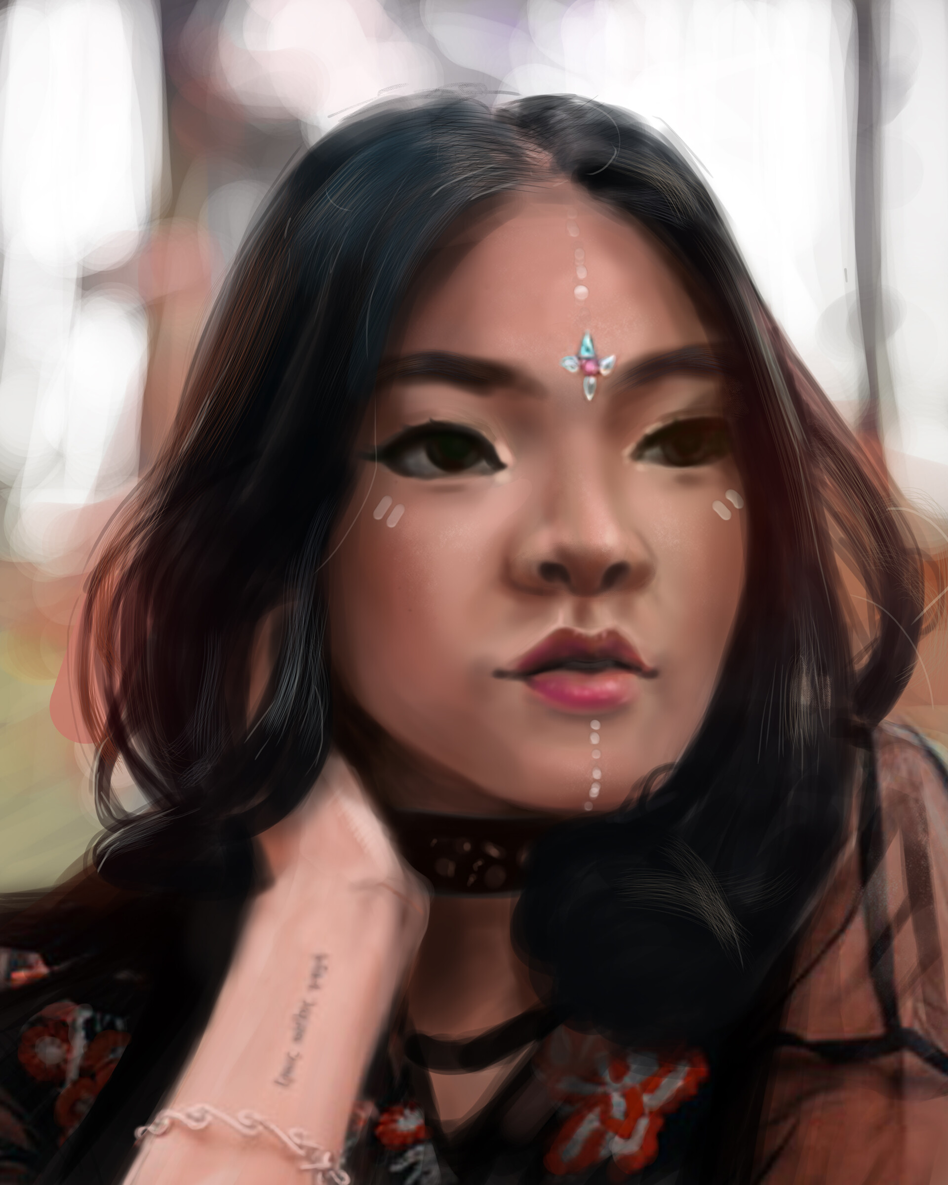 ArtStation - tribal girl portrait