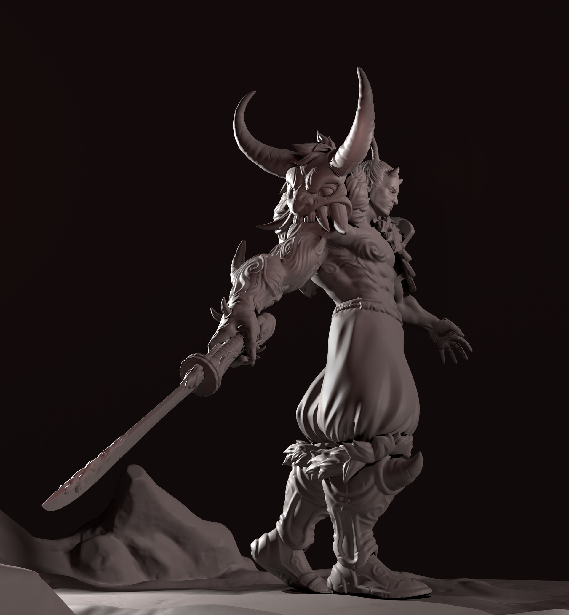 ArtStation - Demon's warrior