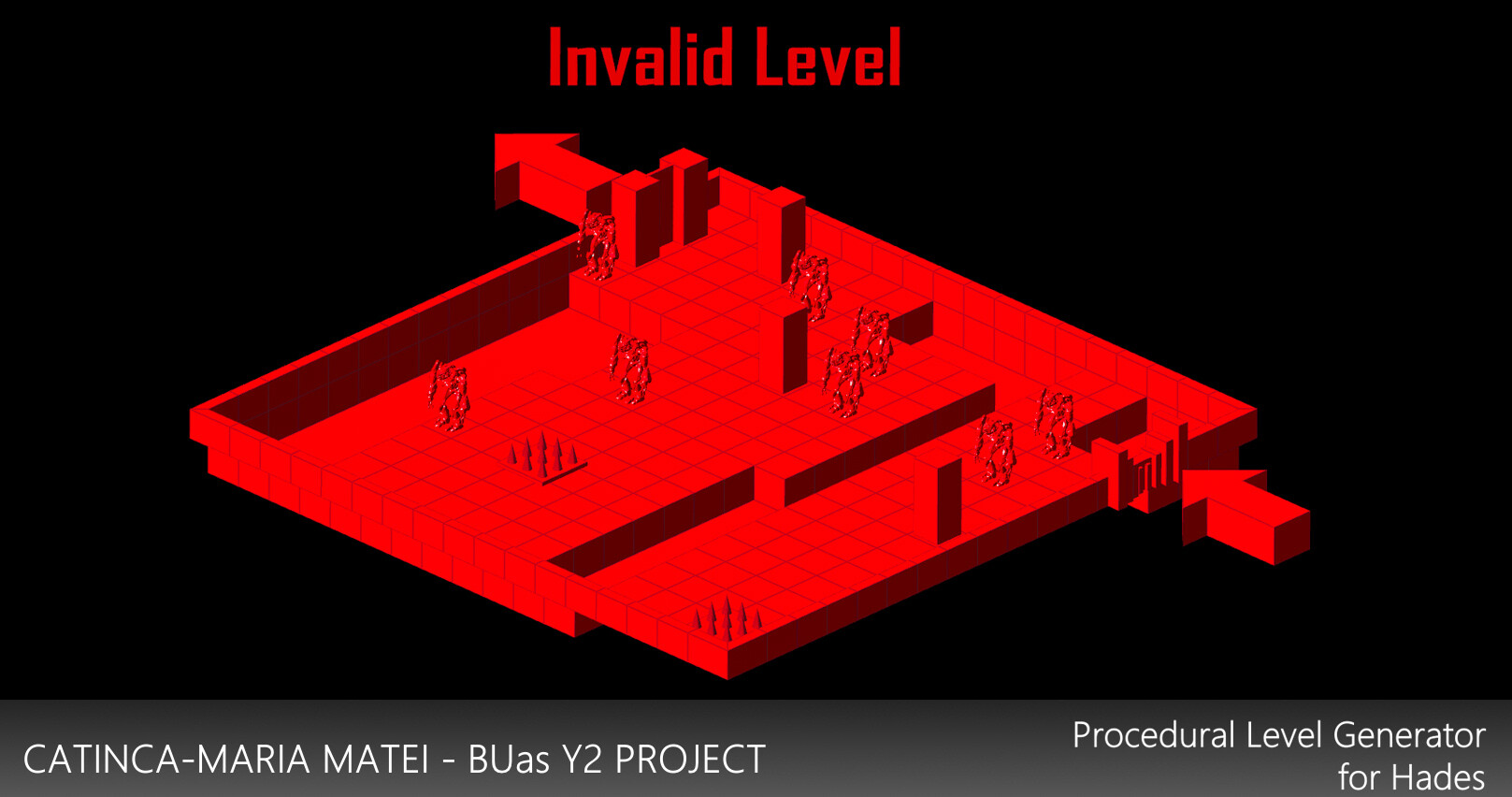 Catinca-Maria Matei - Houdini Procedural Level Generation Tool inspired by Hades - First Iteration