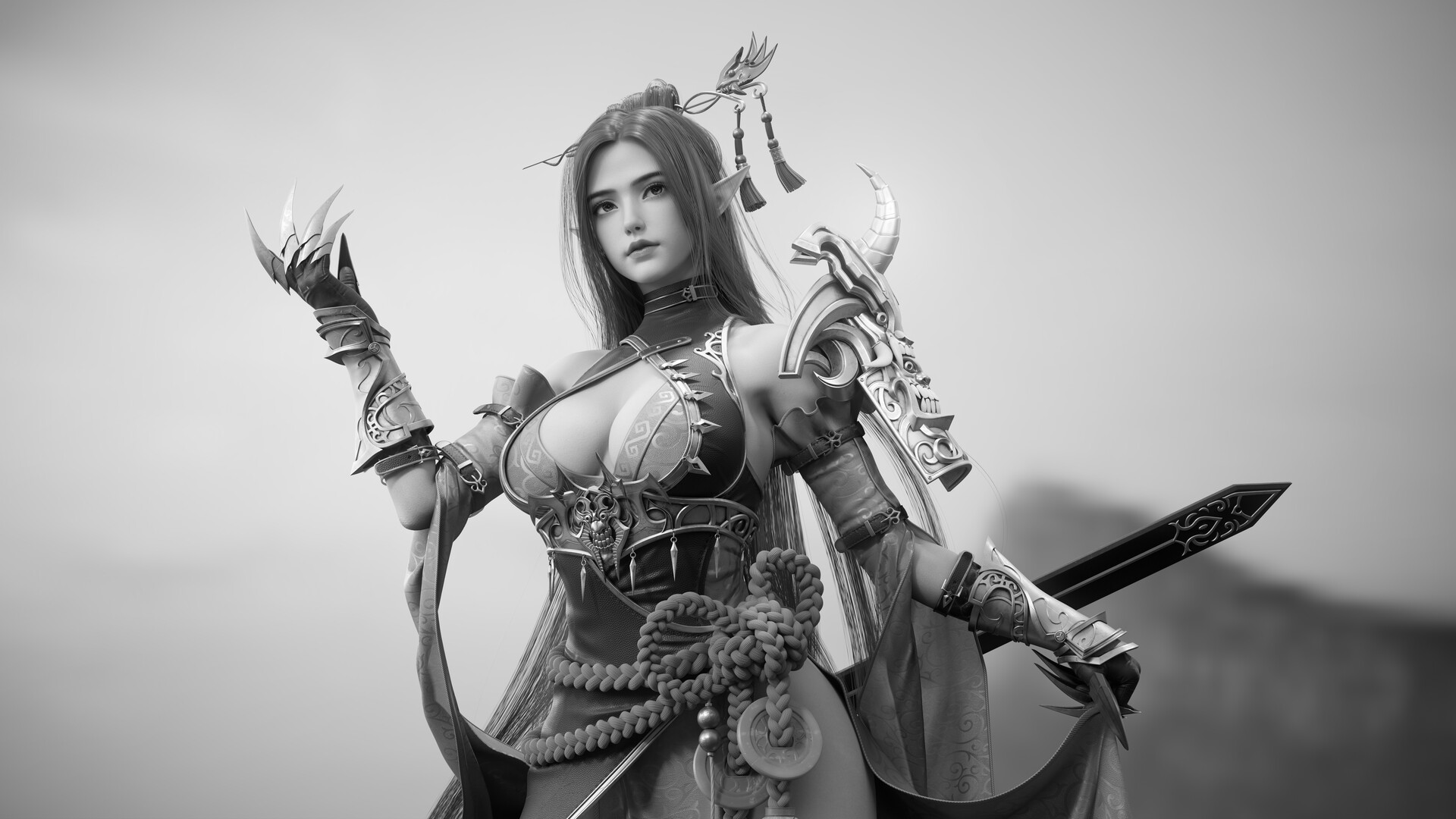 Ma Chui Chui - Warrior woman 女战士___潘同学作品