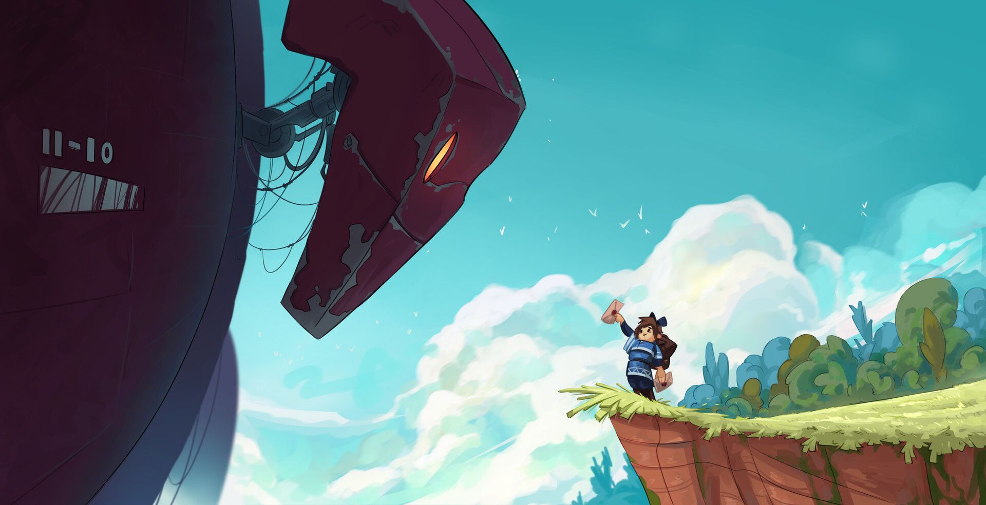 ArtStation - Red Iron Giant and the Mailman