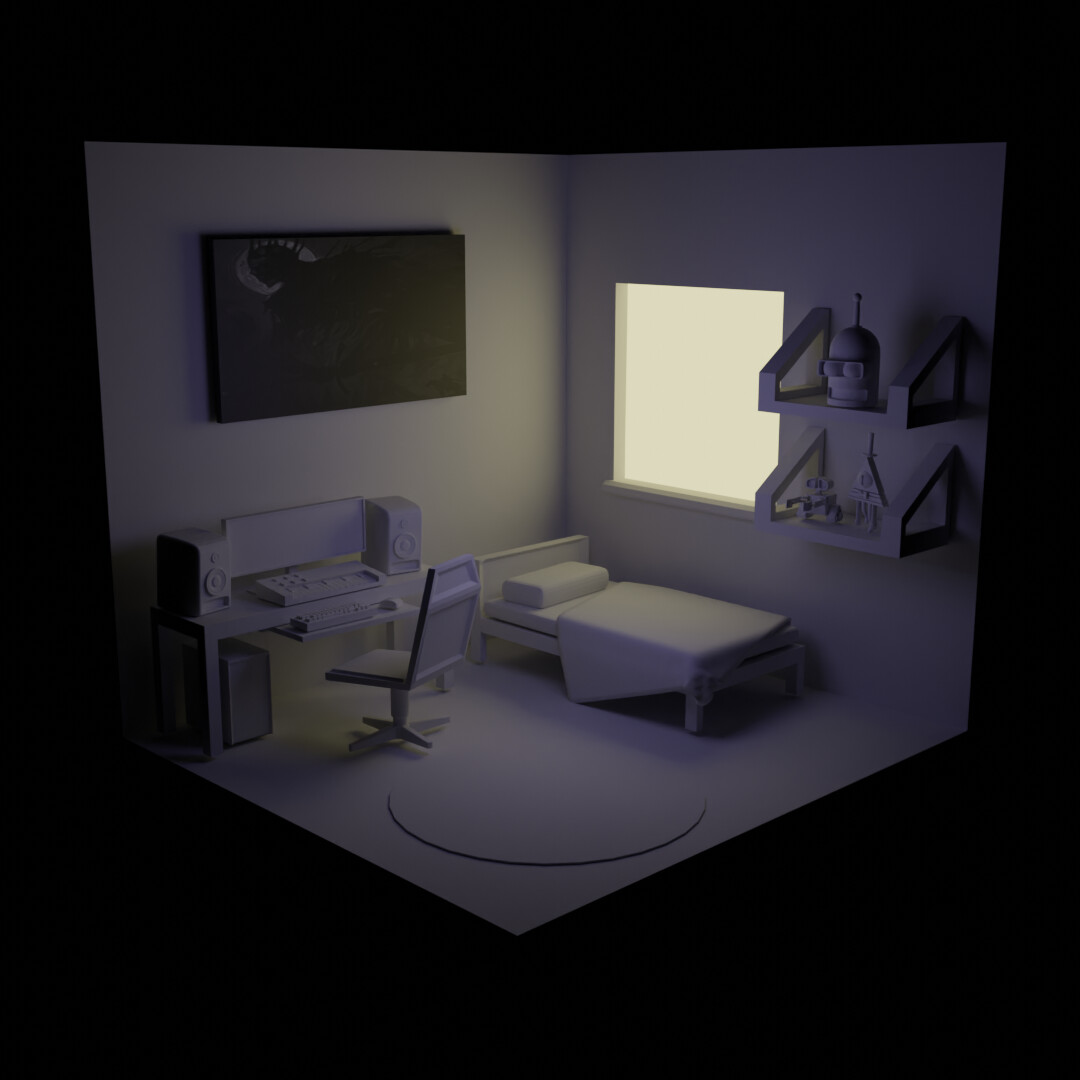 ArtStation - Isometric Room