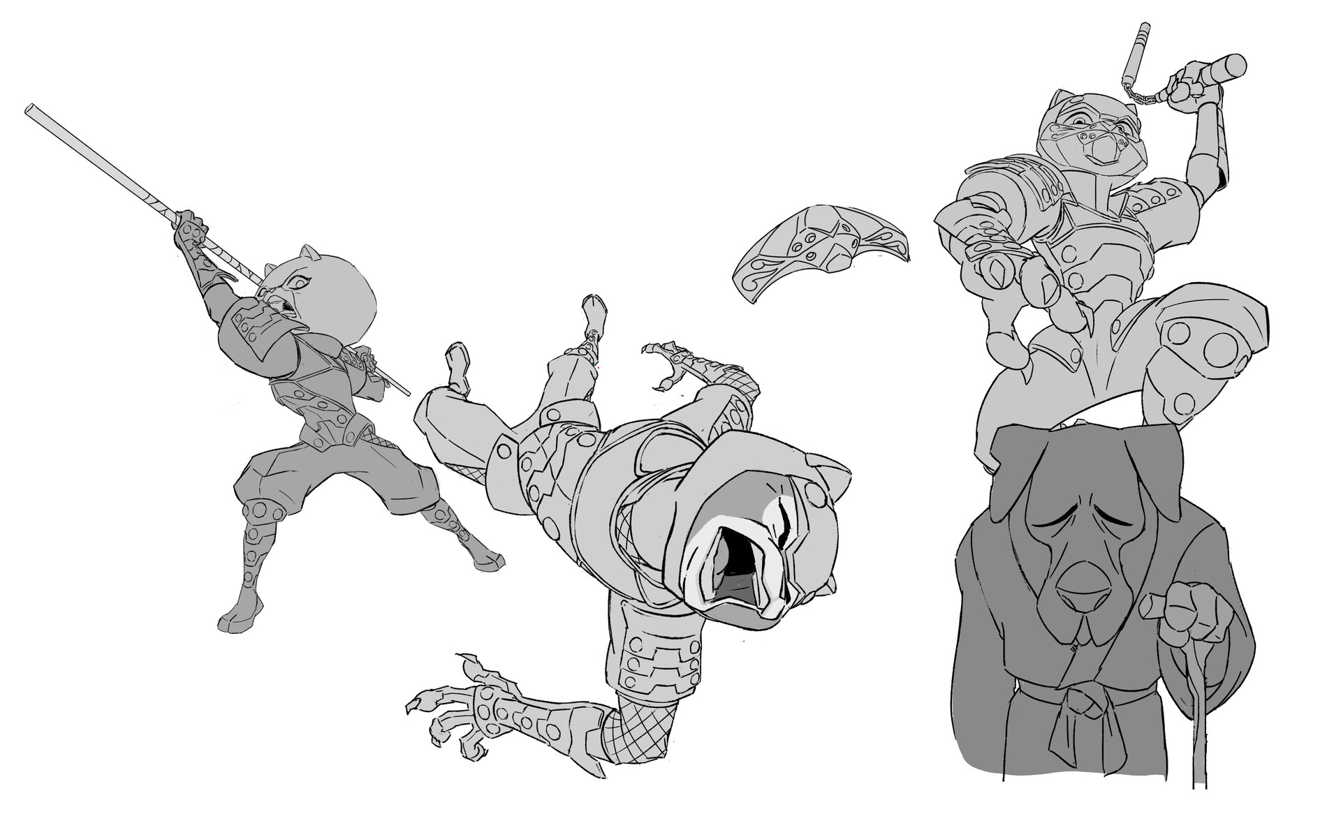 samurai rabbit coloring pages