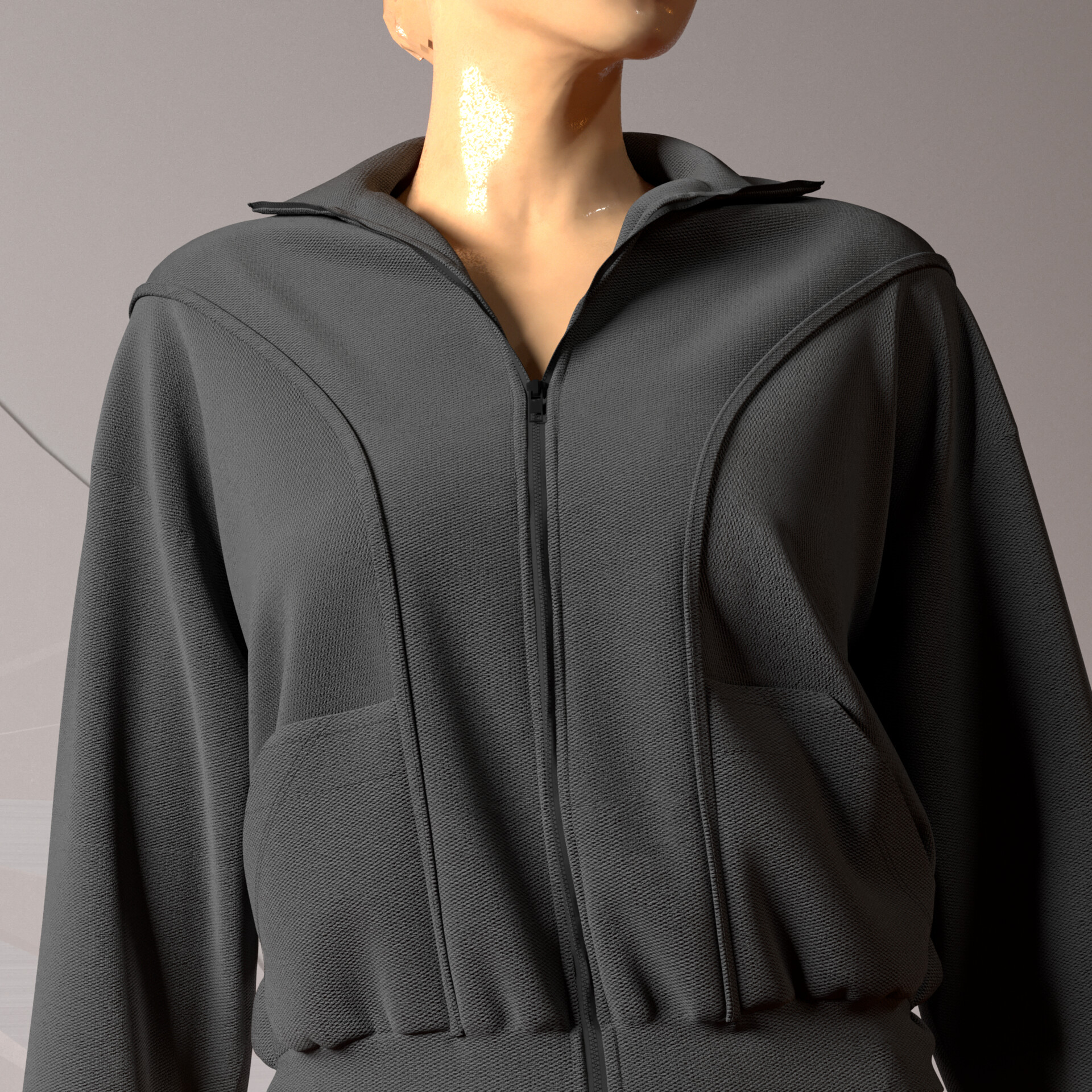 ArtStation - Female Bomber Jacket