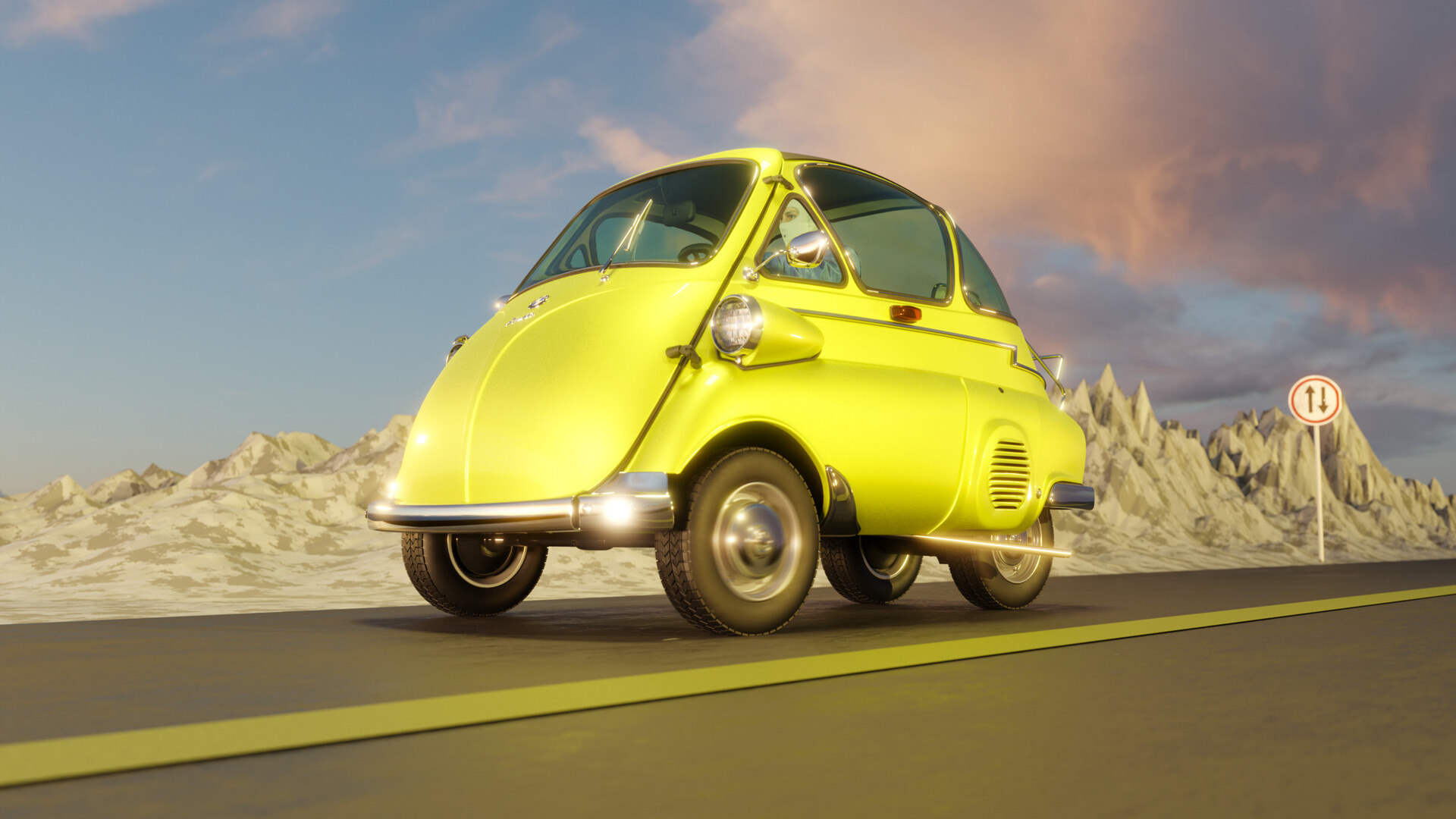 ArtStation - BMW Isetta 250 1955
