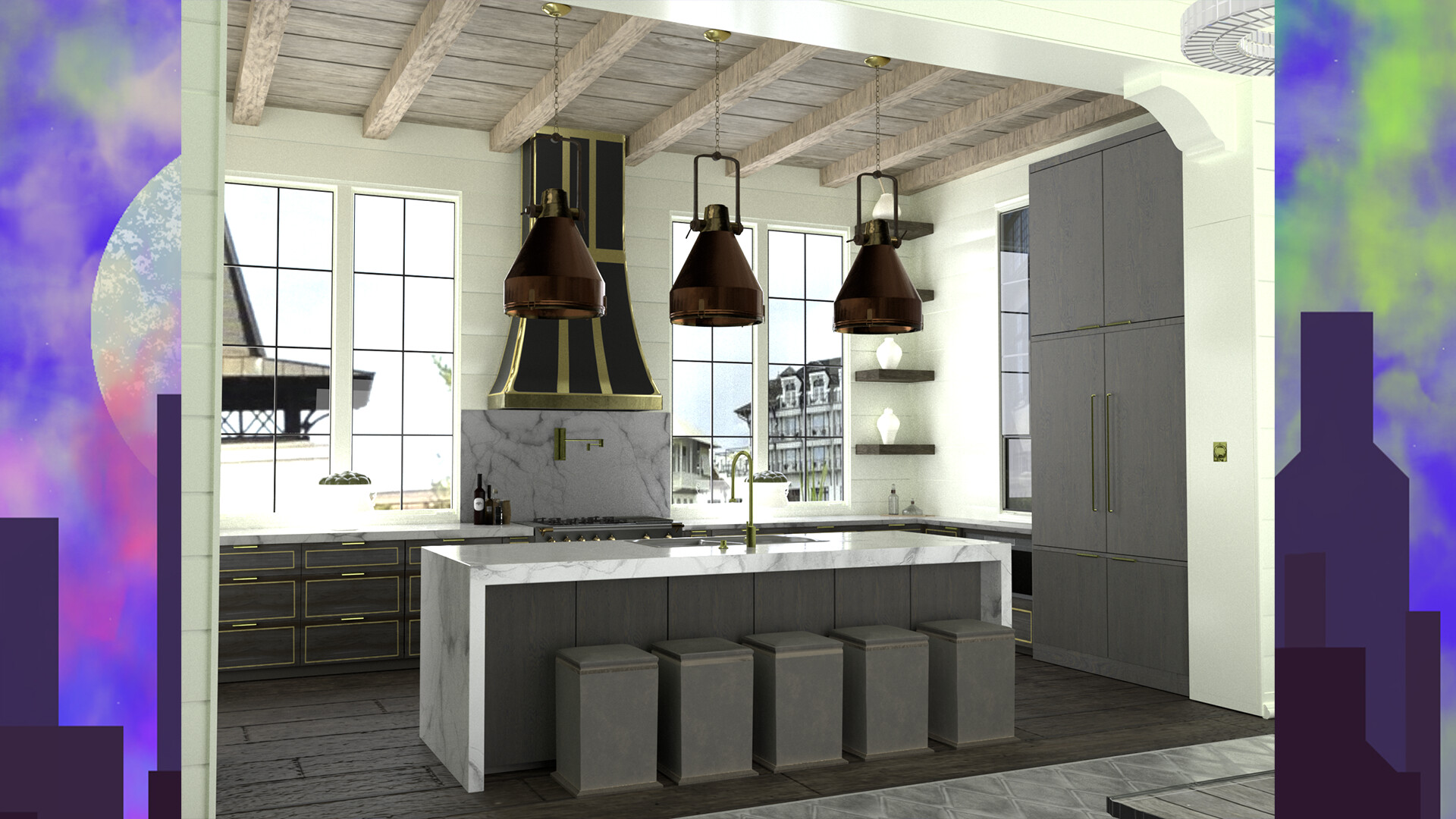 ArtStation - Modern House Kitchen