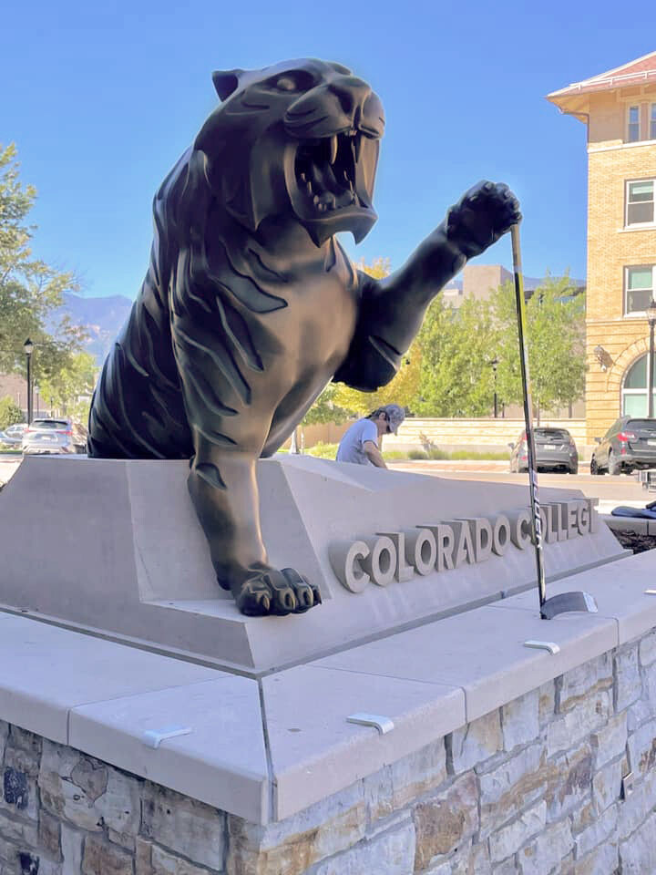 KC Simon - Colorado College-Ed Robson Arena Tiger Sculpture