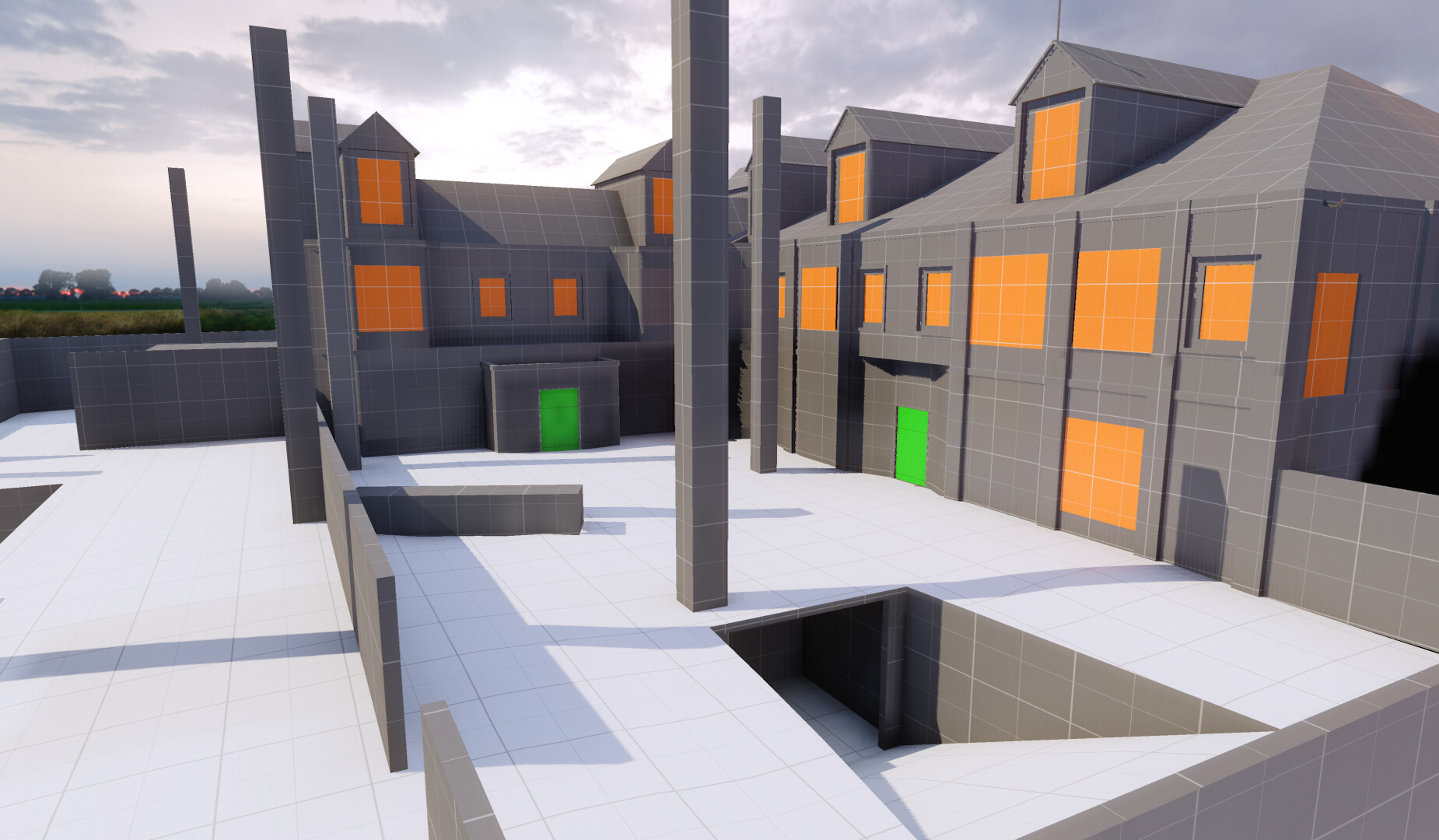 ArtStation - "Scourge": Custom Zombies Level Blockout