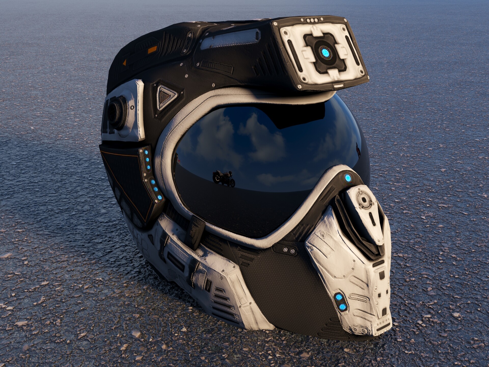 ArtStation - Scifi helmet