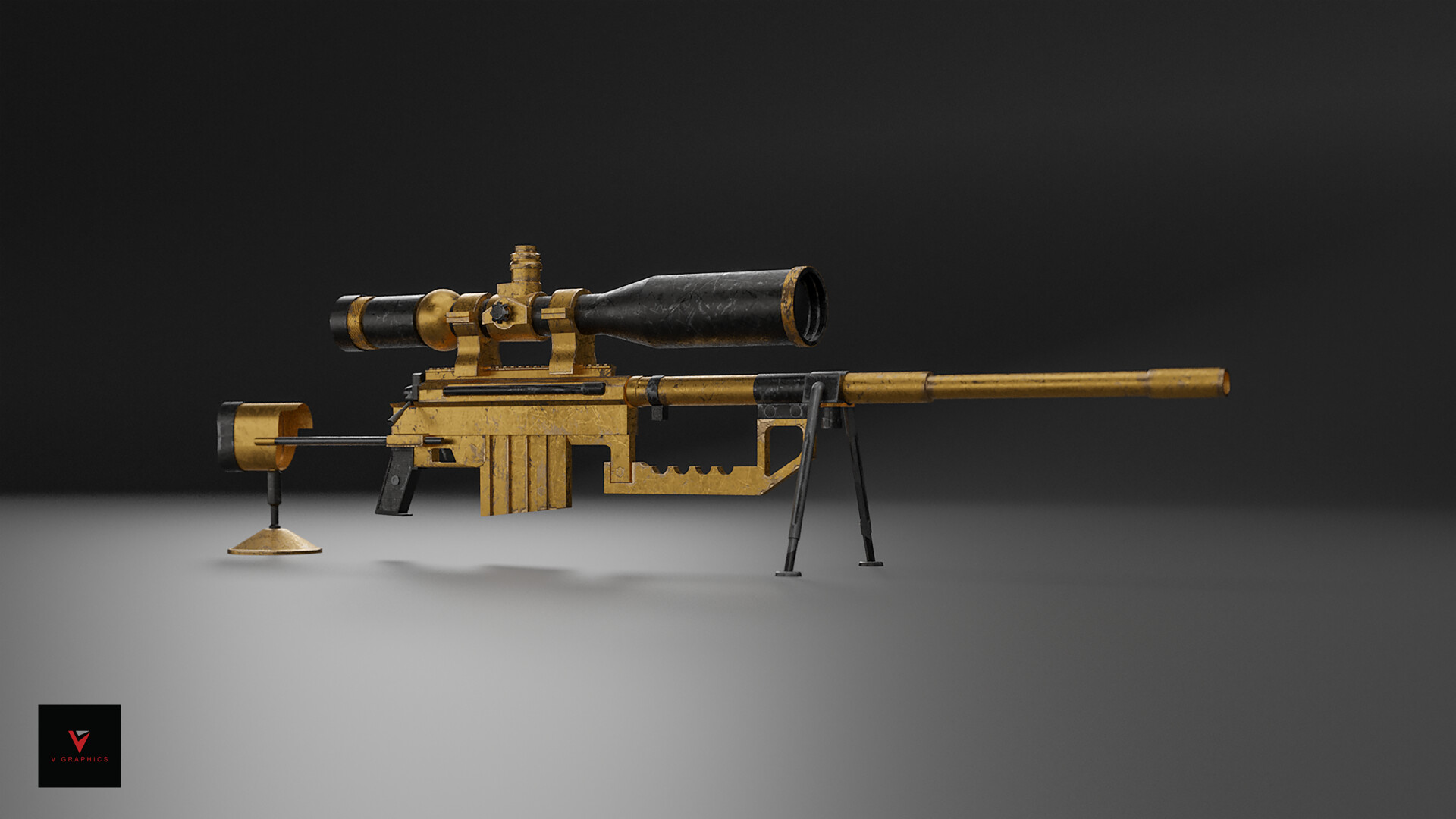 ArtStation - 3D Sniper Game Asset