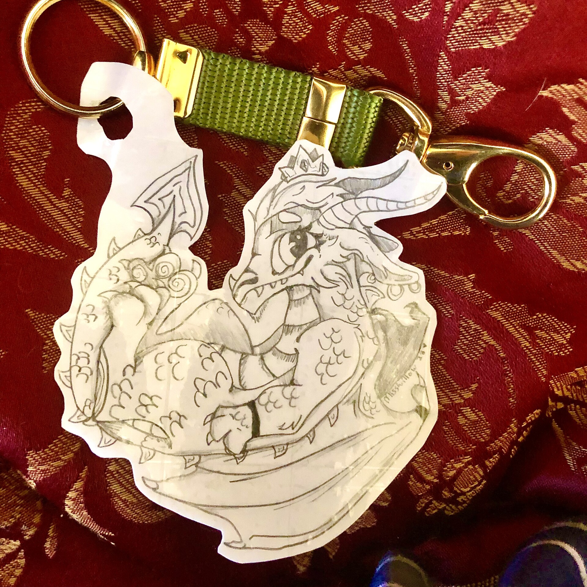 ArtStation - Handmade Dragon Princess Keychain