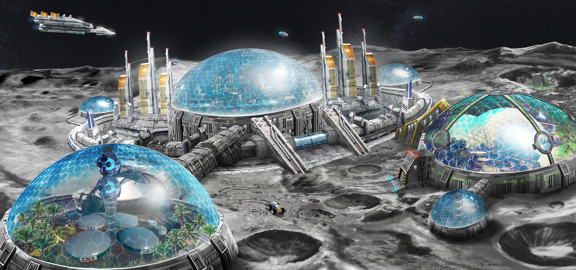 ArtStation - Moon base