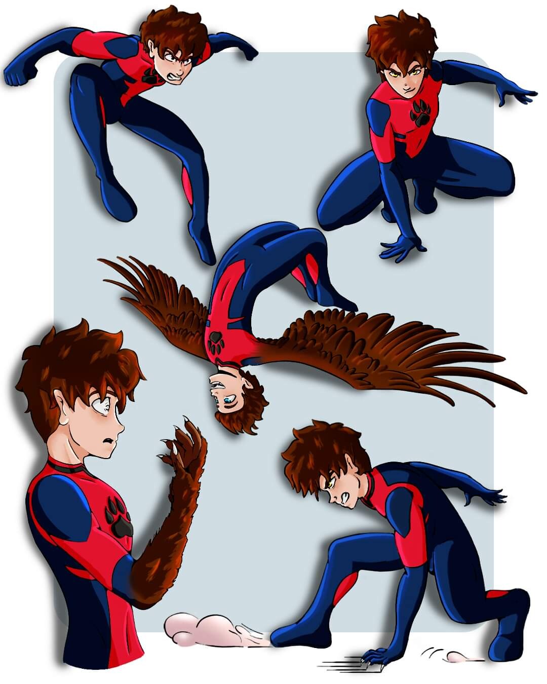 Gowlin - Animan Action Pose Sheet