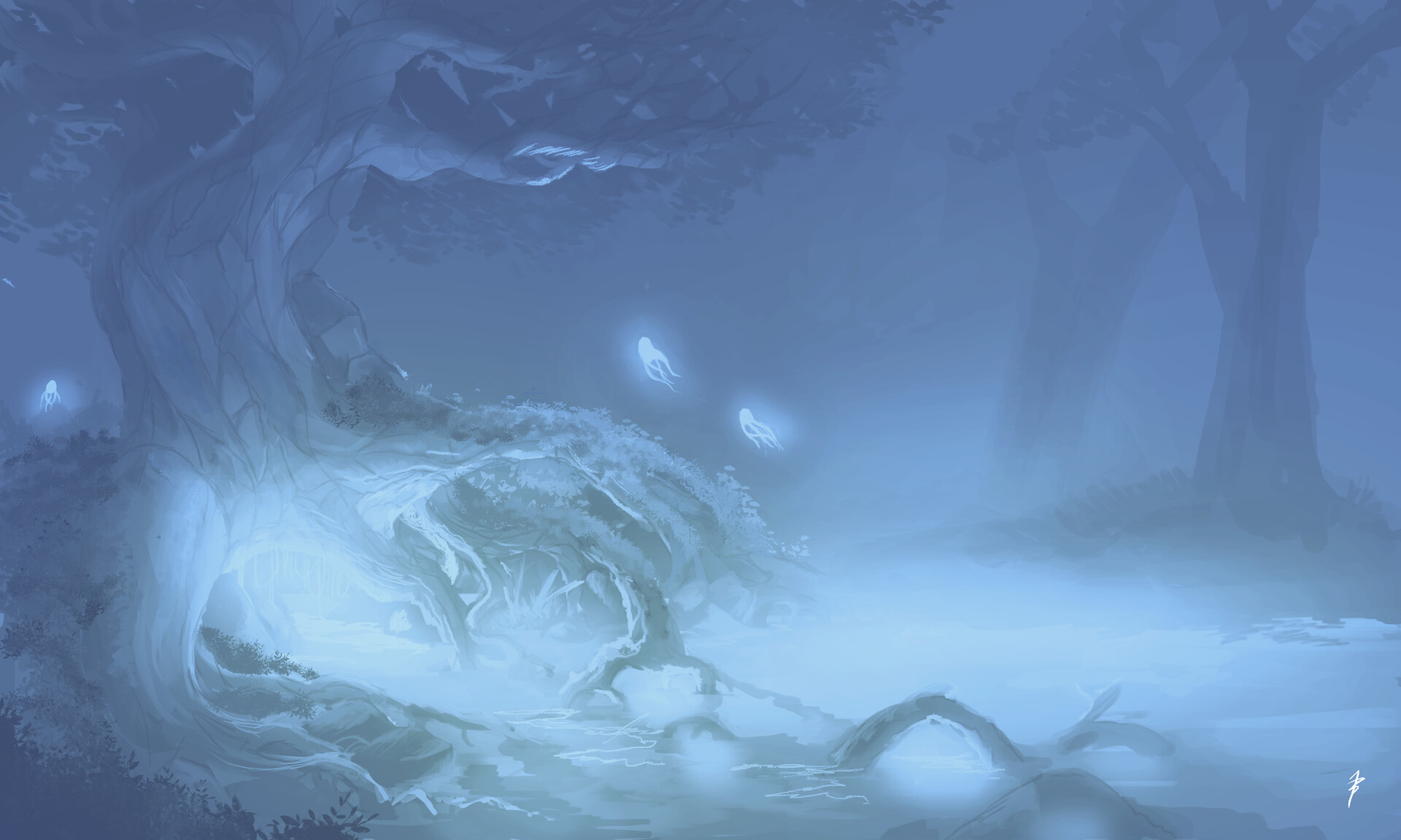 ArtStation - When trees are asleep